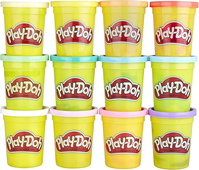 Play-Doh Bulk Spring Colors 12-Pack of Non-Toxic Modeling Compound, 4-Ounce Cans : Amazon.ca ...