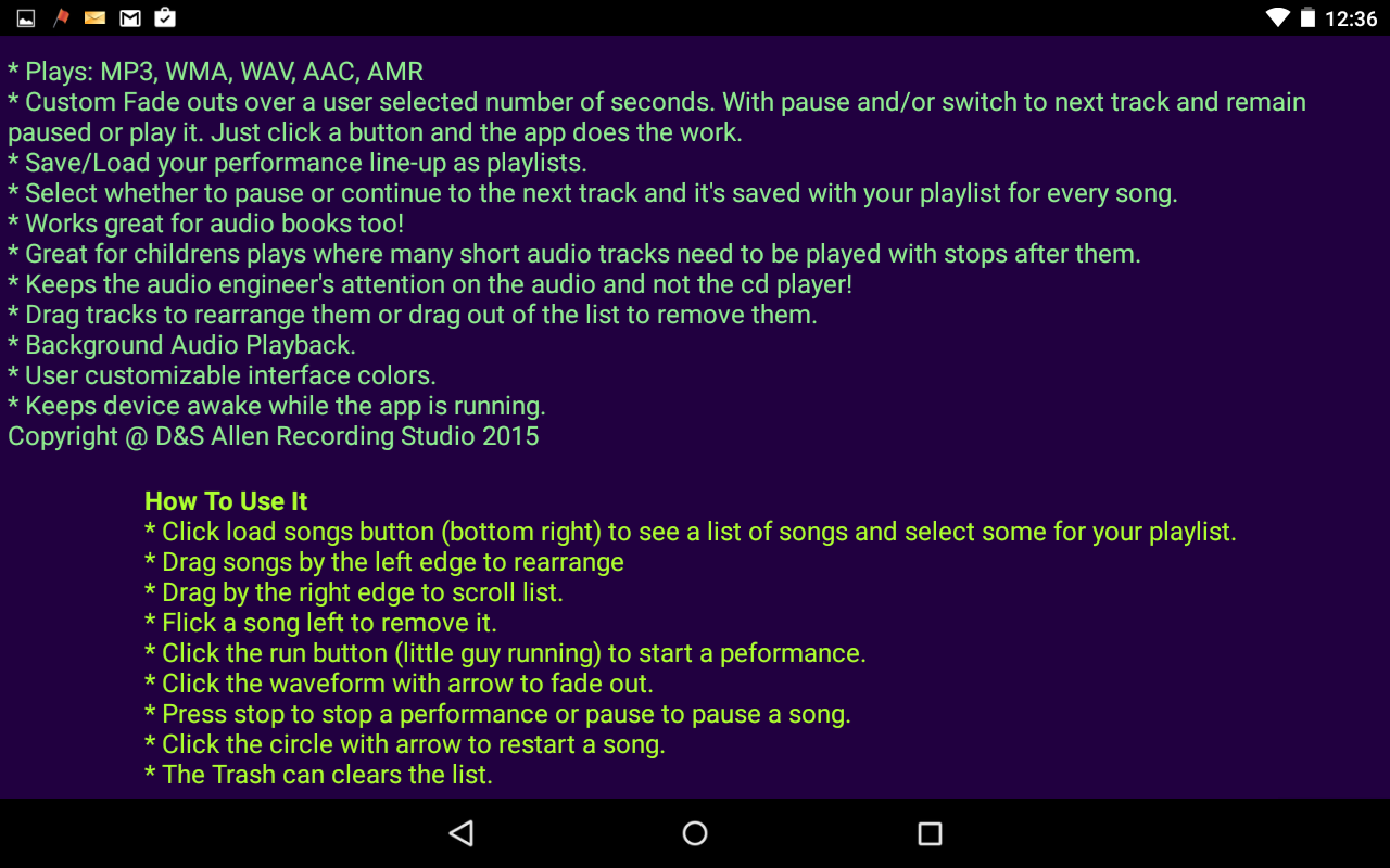 Live Performance Music Player - App on Amazon Appstore