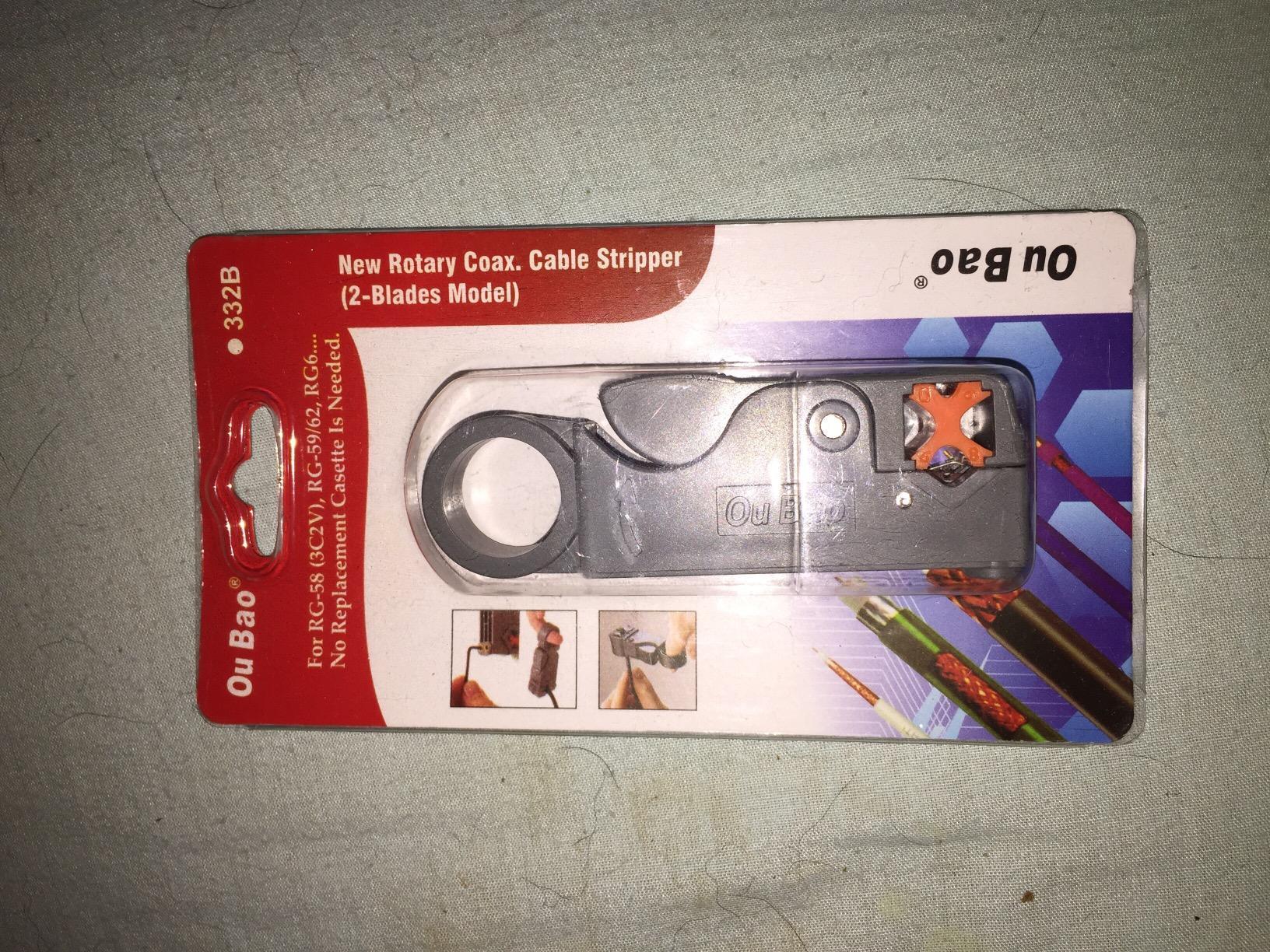 Rotary Coax Coaxial Cable Stripper Cutter Tool RG58 RG6 : Amazon.co.uk ...