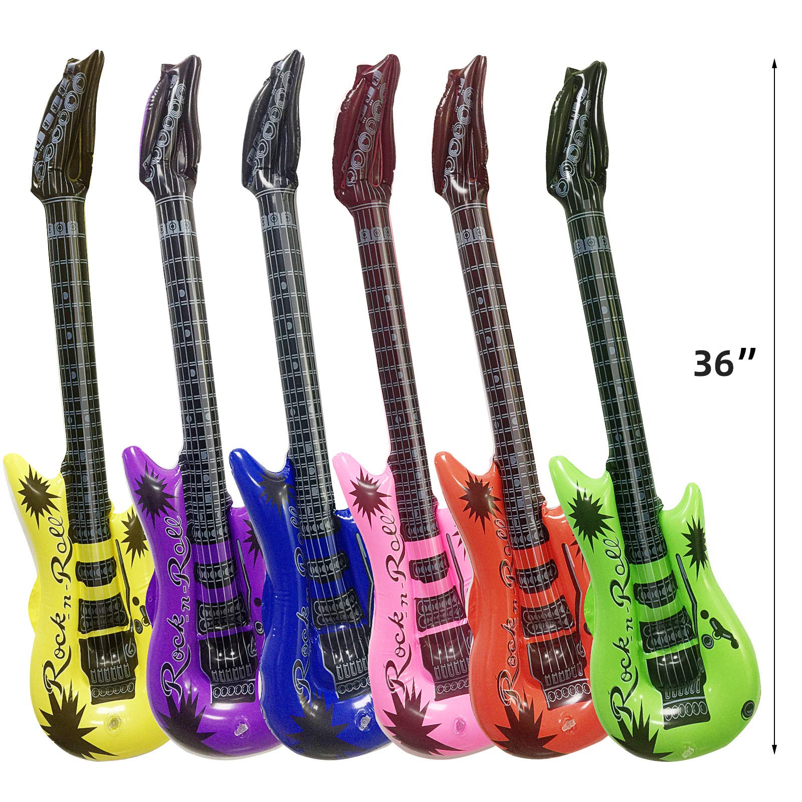 Buy Inflatable Guitar,Waterproof Party Props Guitars,36In Reusable ...