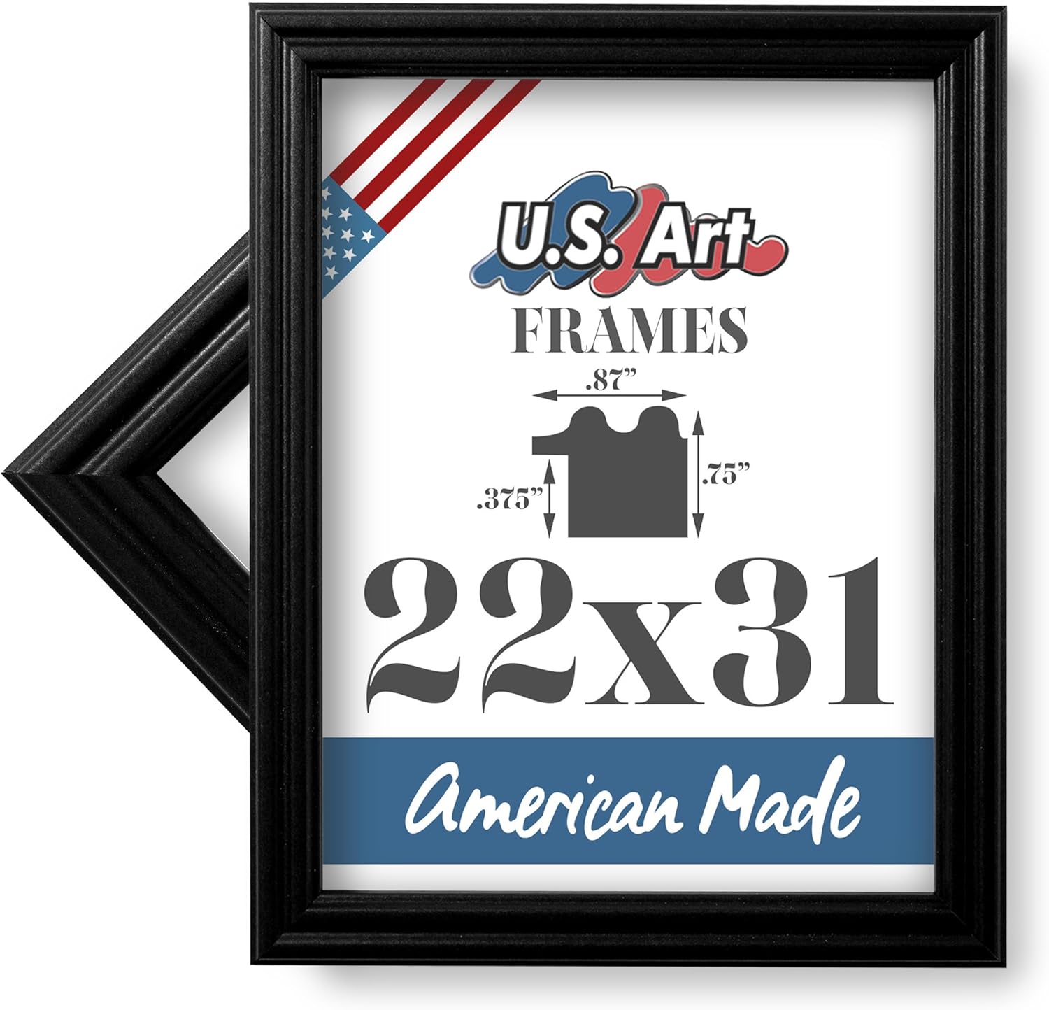 Amazon.com - US Art 22x31 Black .75 in Wooden Photo Picture Poster ...