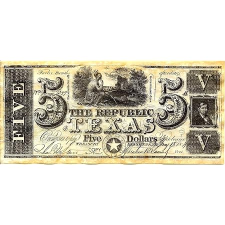 Amazon.com: Replica Texas Banknotes Set: Prints: Wall Art