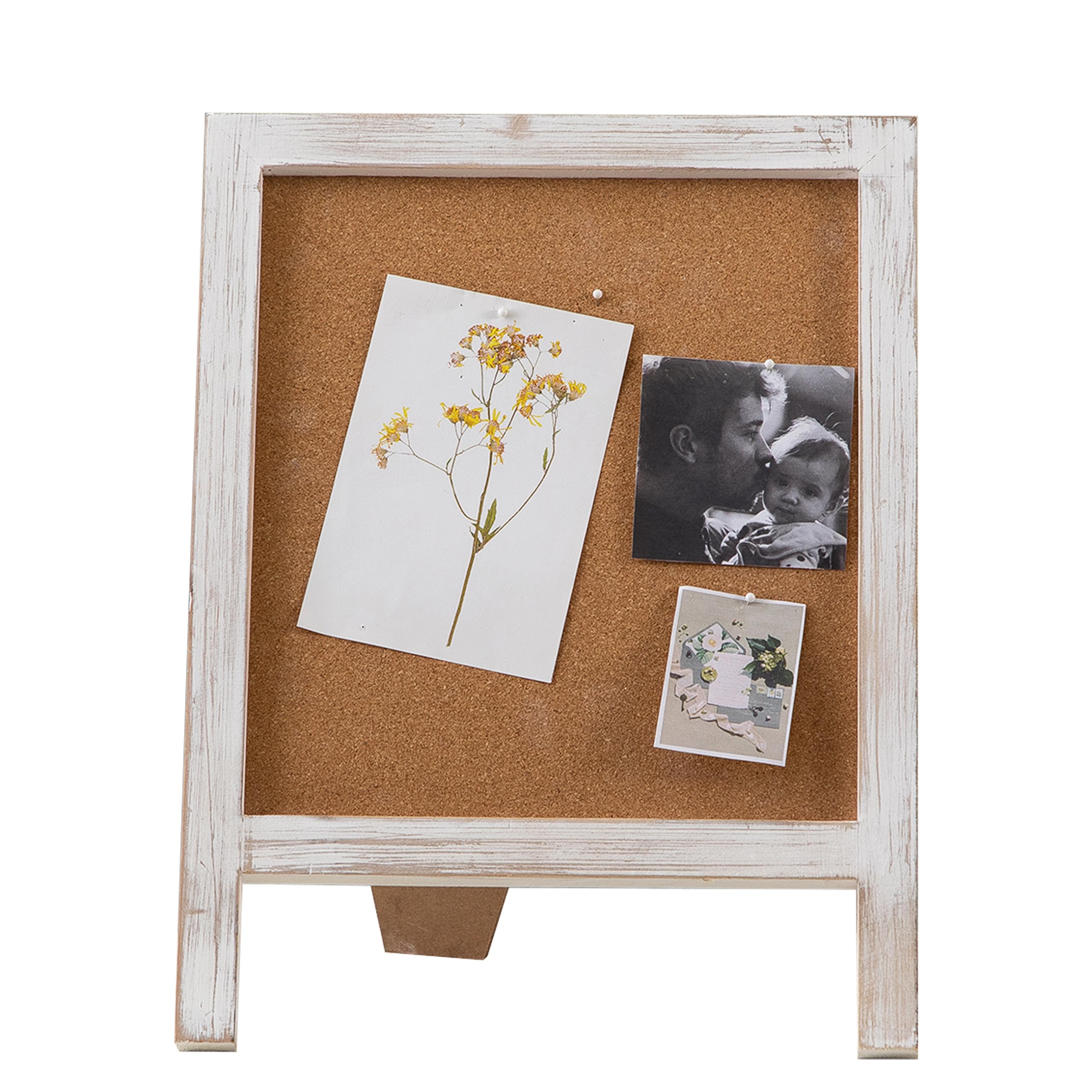 Amazon.com : SOFE Rustic Desktop Cork Board with Stand, 12"×15" Desk ...