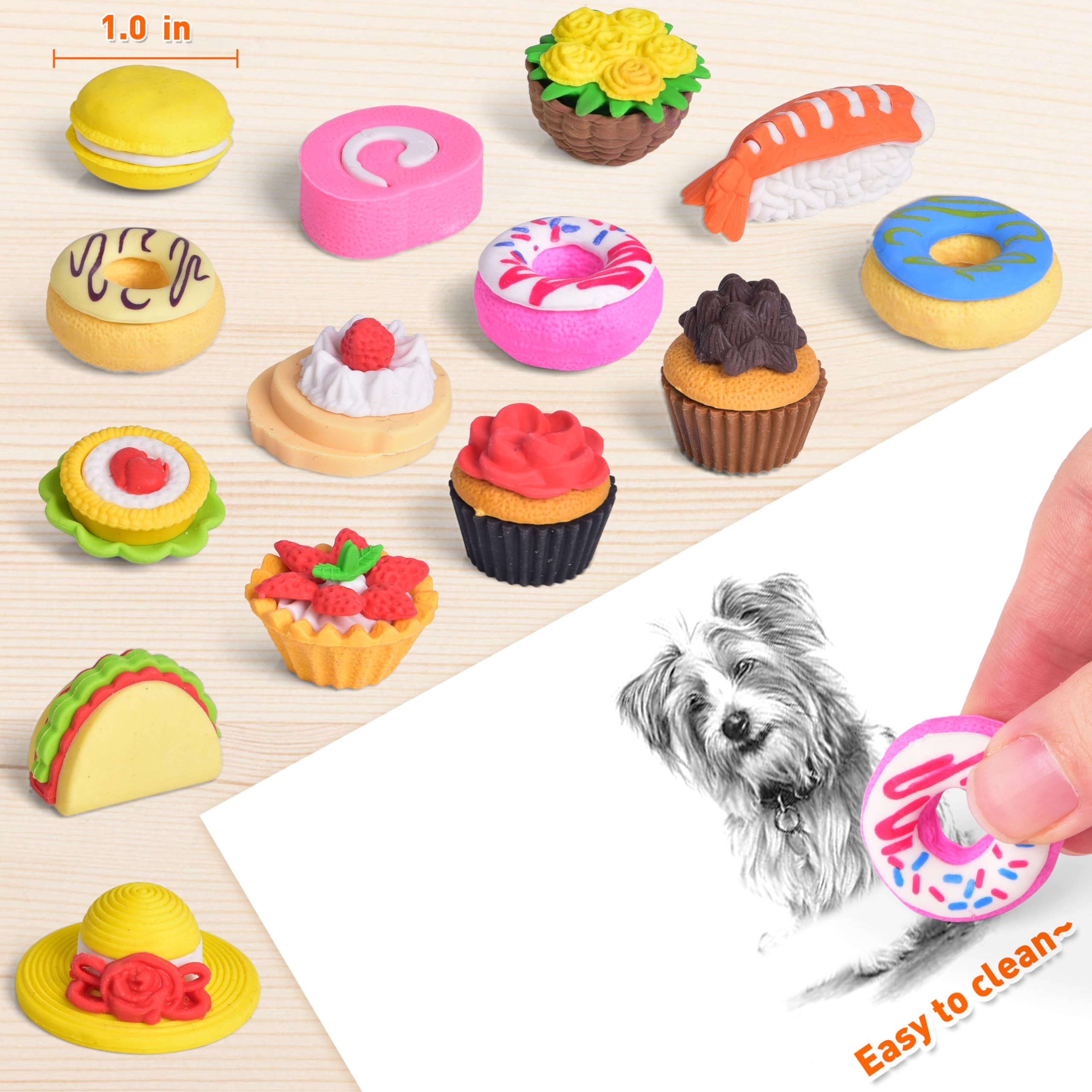 Snapklik.com : 70 PCS Cute Mini 3D Puzzle Take Apart Erasers