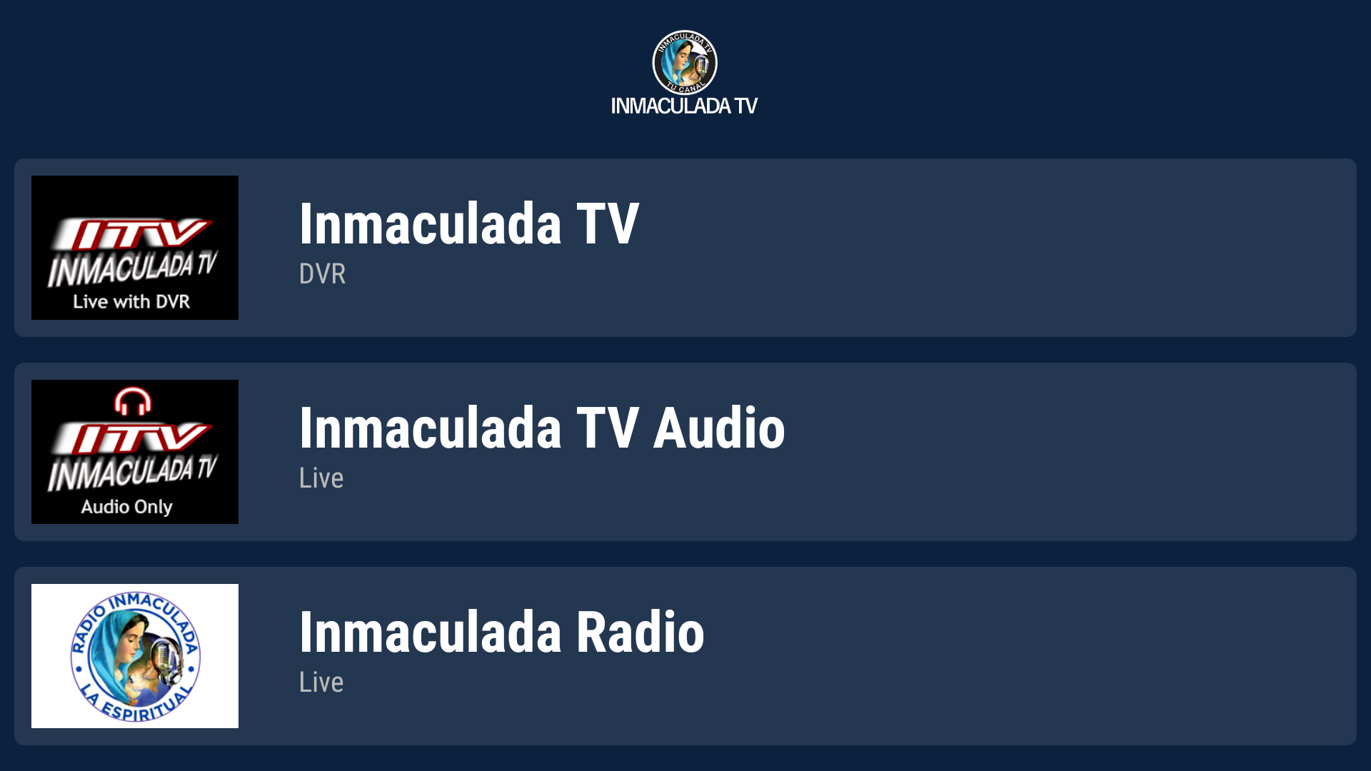 ITV Inmaculada TV - App on Amazon Appstore