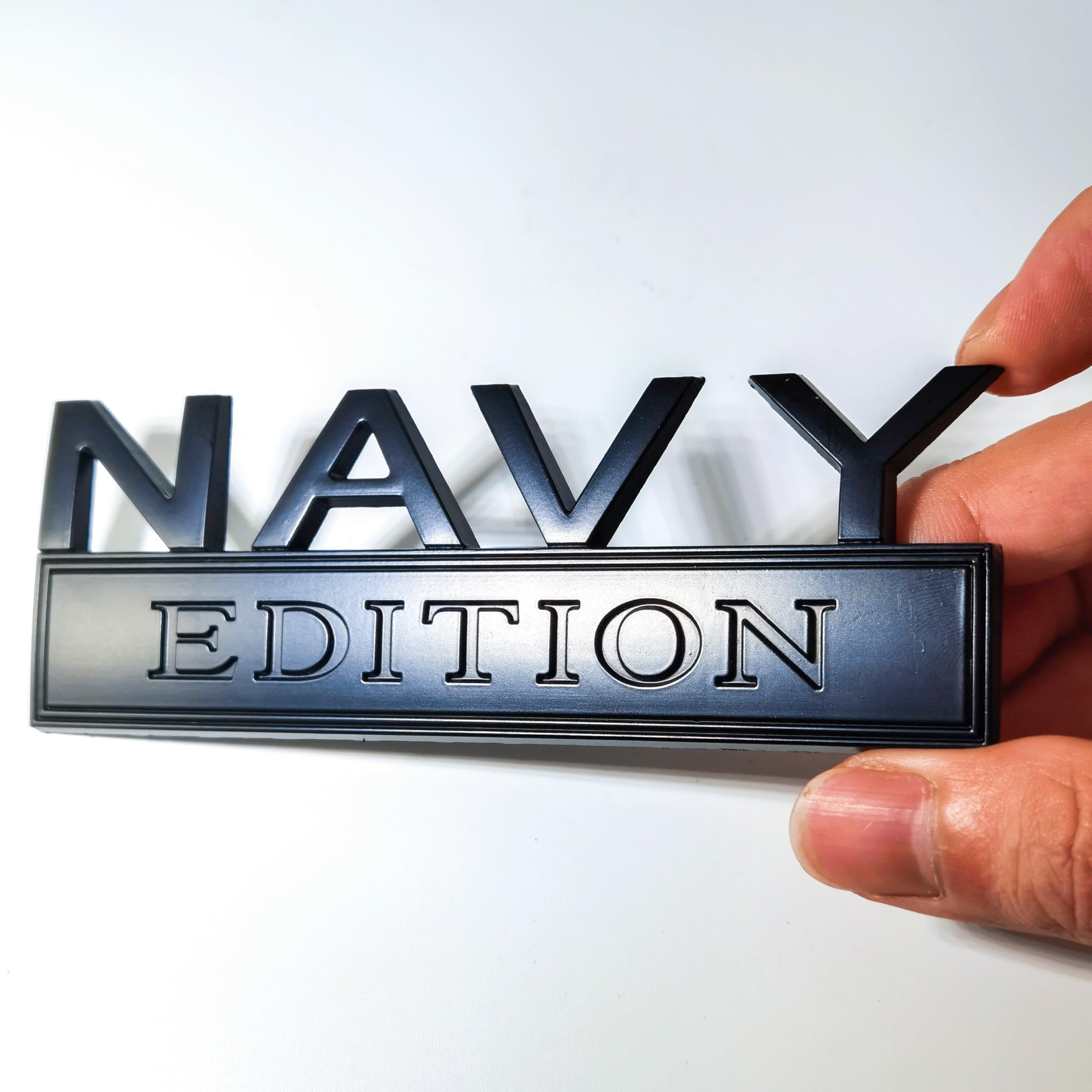 Amazon.com: Navy Edition 3D Raised Metal Car Decals, Emblem, Chrome ...