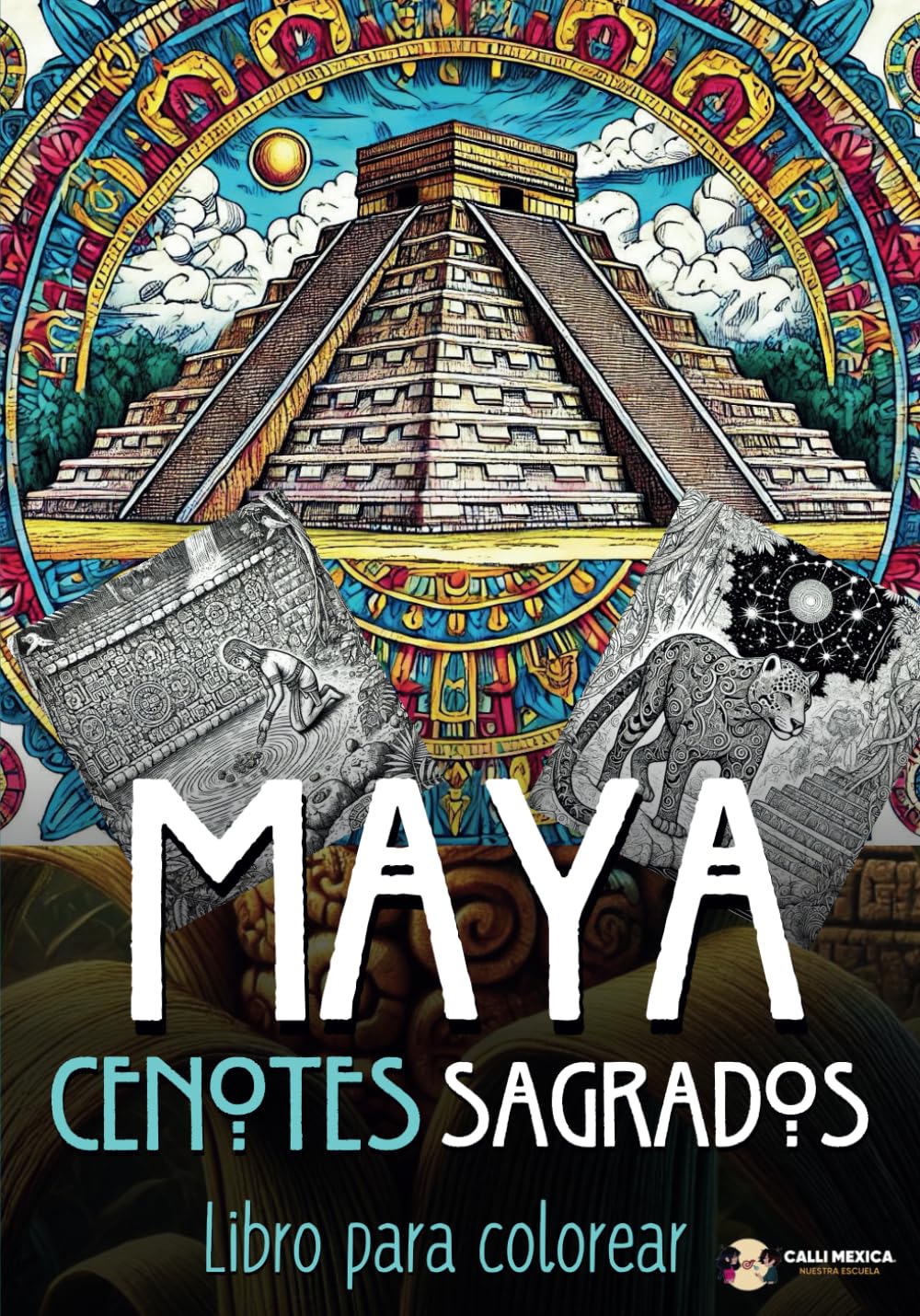 Amazon.com: Maya Cenotes Sagrados: Libro para Colorear (Libros de ...