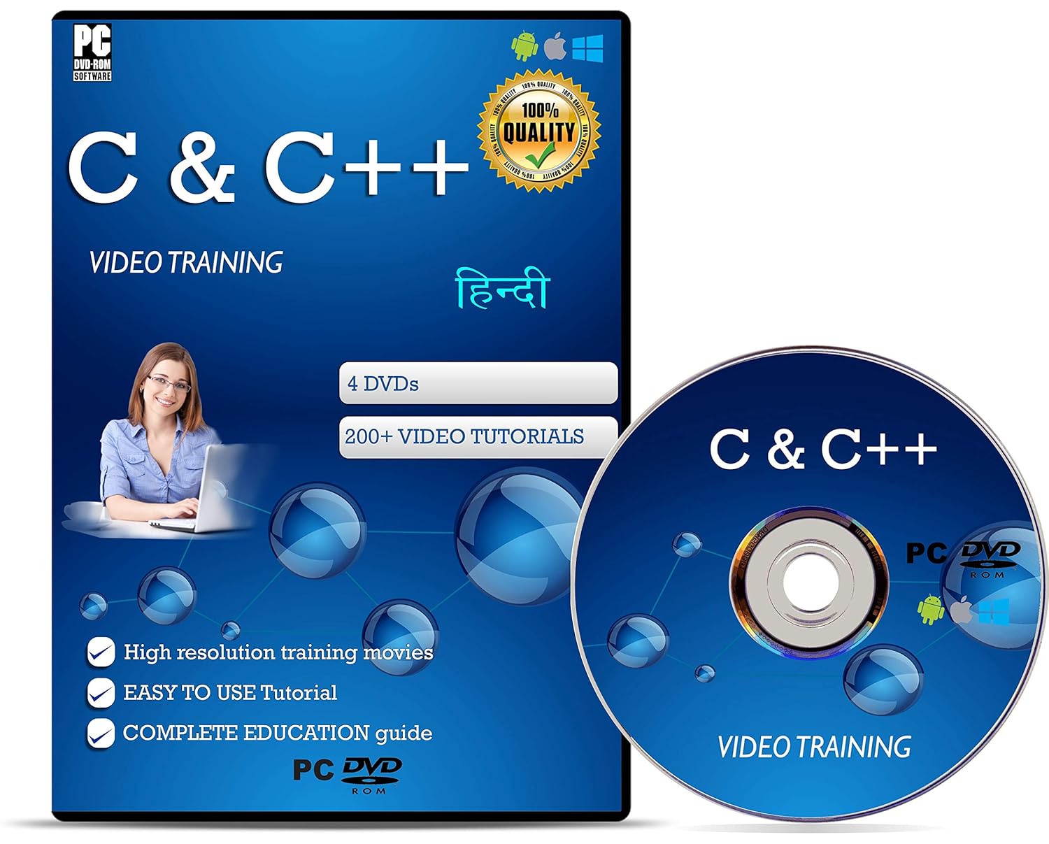 Learn C, C++ Video Training in Hindi (50+ Long Videos, DVD) in depth ...