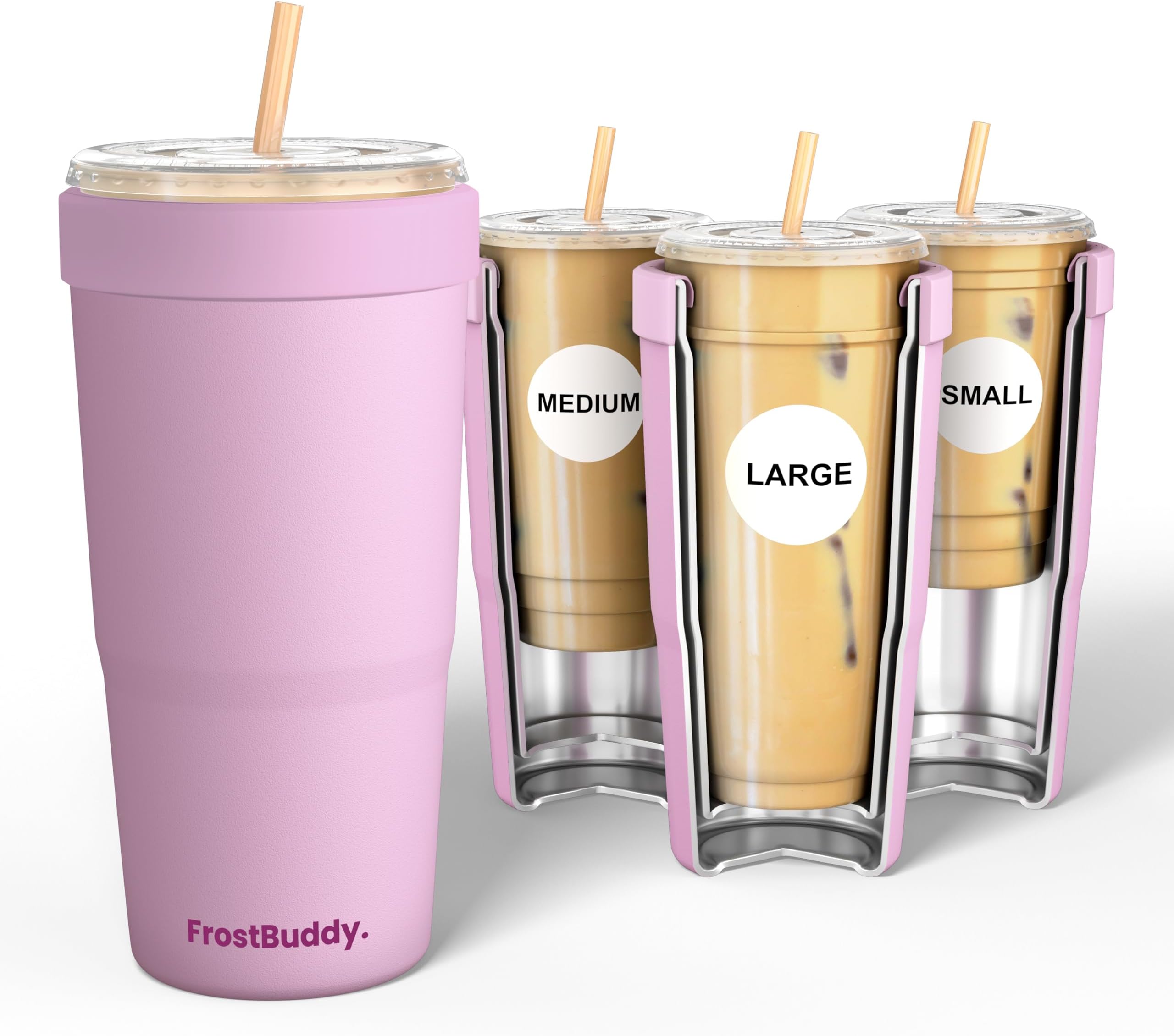 Amazon.com | Universal Iced Coffee Sleeve with Handle - Insulated ...