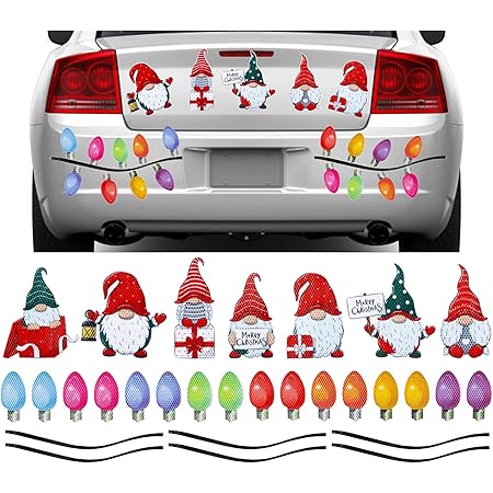 Amazon.com: 72 Pieces Christmas Car Refrigerator Decorations - 24 ...
