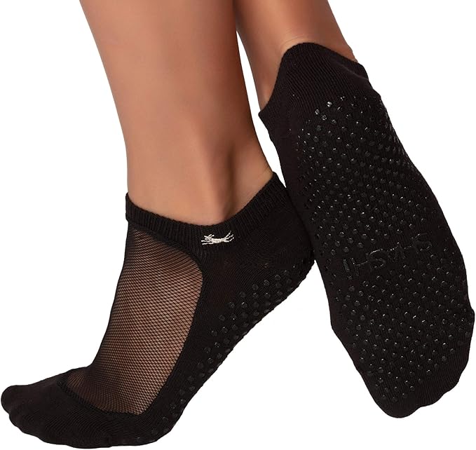 SHASHI Mesh Socks for Women – Mesh Top Non Slip Socks – Nude Grip Socks ...