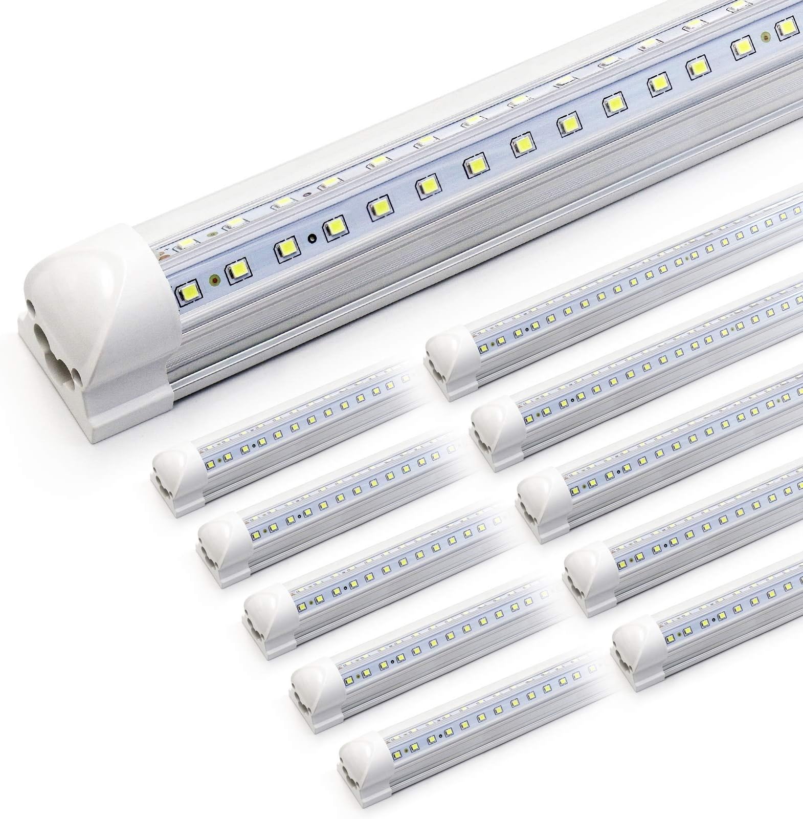 LED Shop Light 4FT 10 Pack, 40W 5400LM 6500K Linkable Shop Light ...