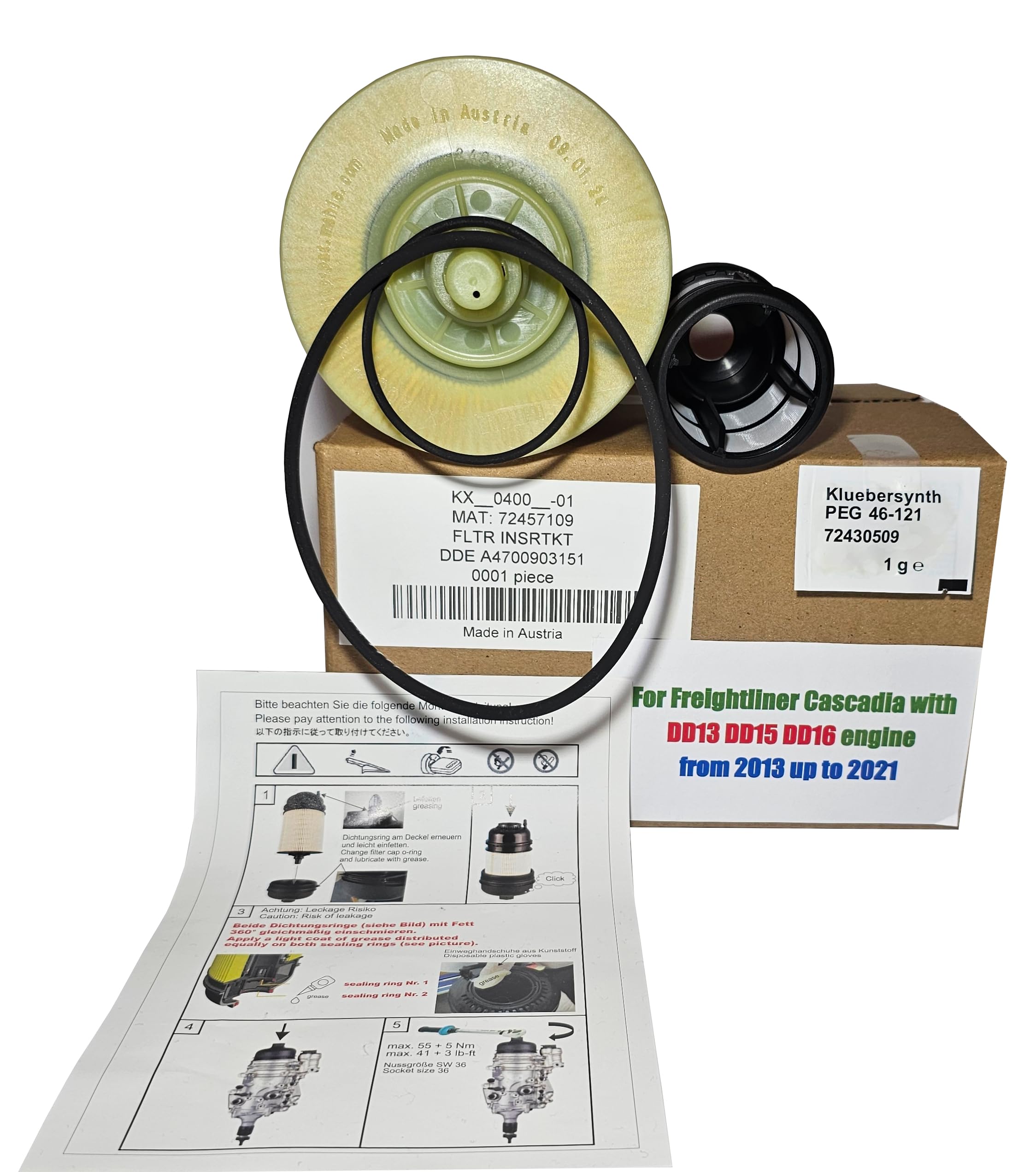 Amazon.com: MAHLE 100% OEM Original Genuine Fuel Filter Kit for ...