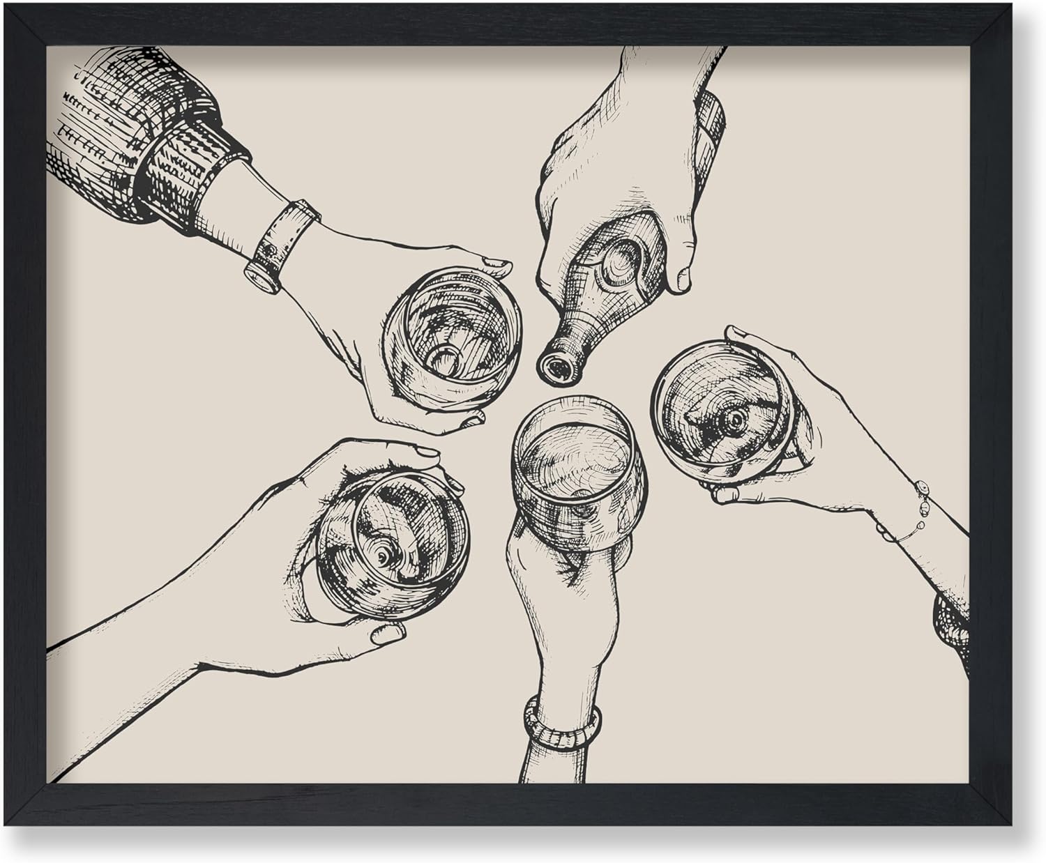 Amazon.com: Poster Master Vintage Cheers Poster - Retro Liqueur Print ...