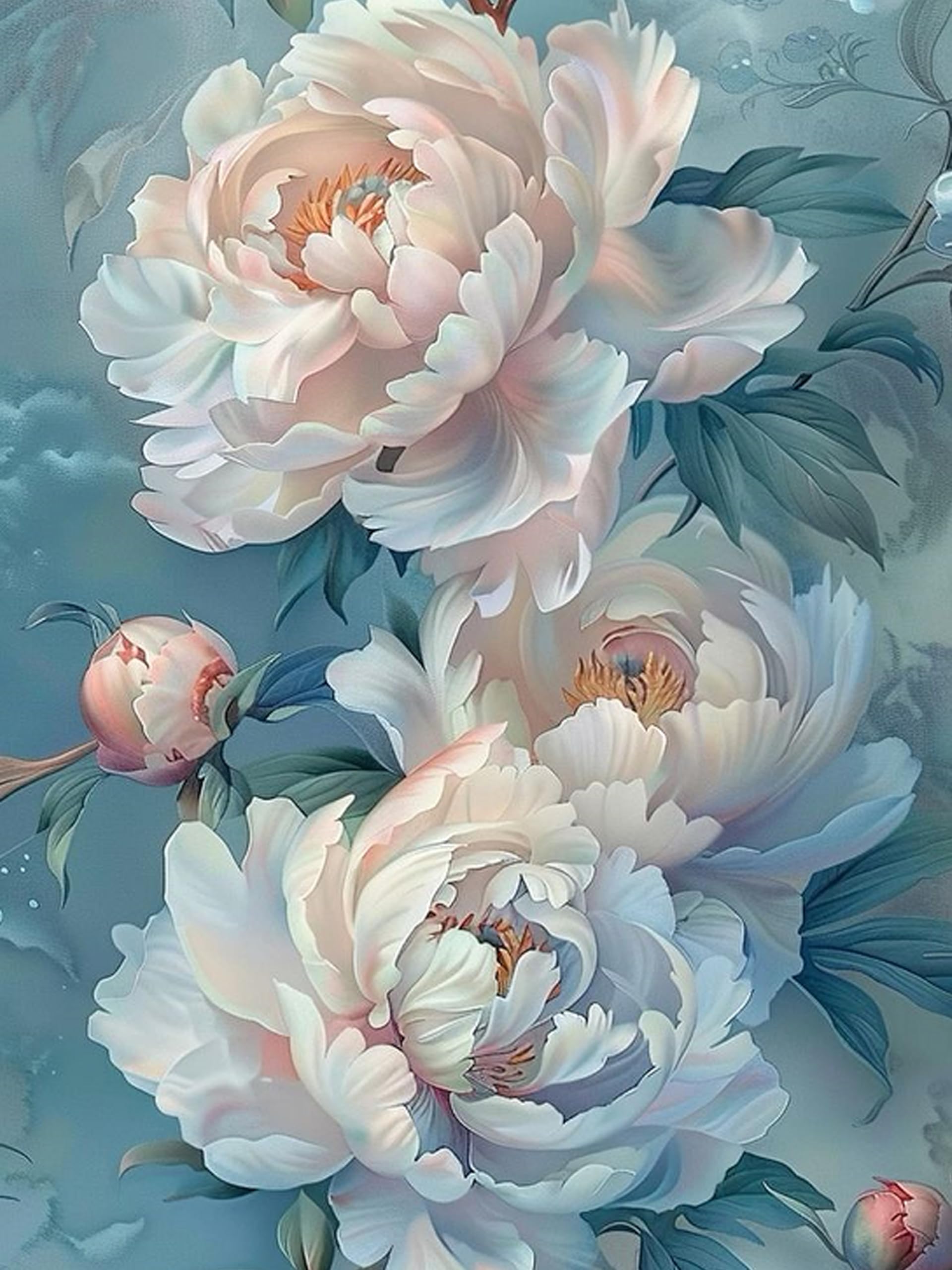 Beautiful Peonies Paint by Numbers for Adults and Beginners, Adult ...