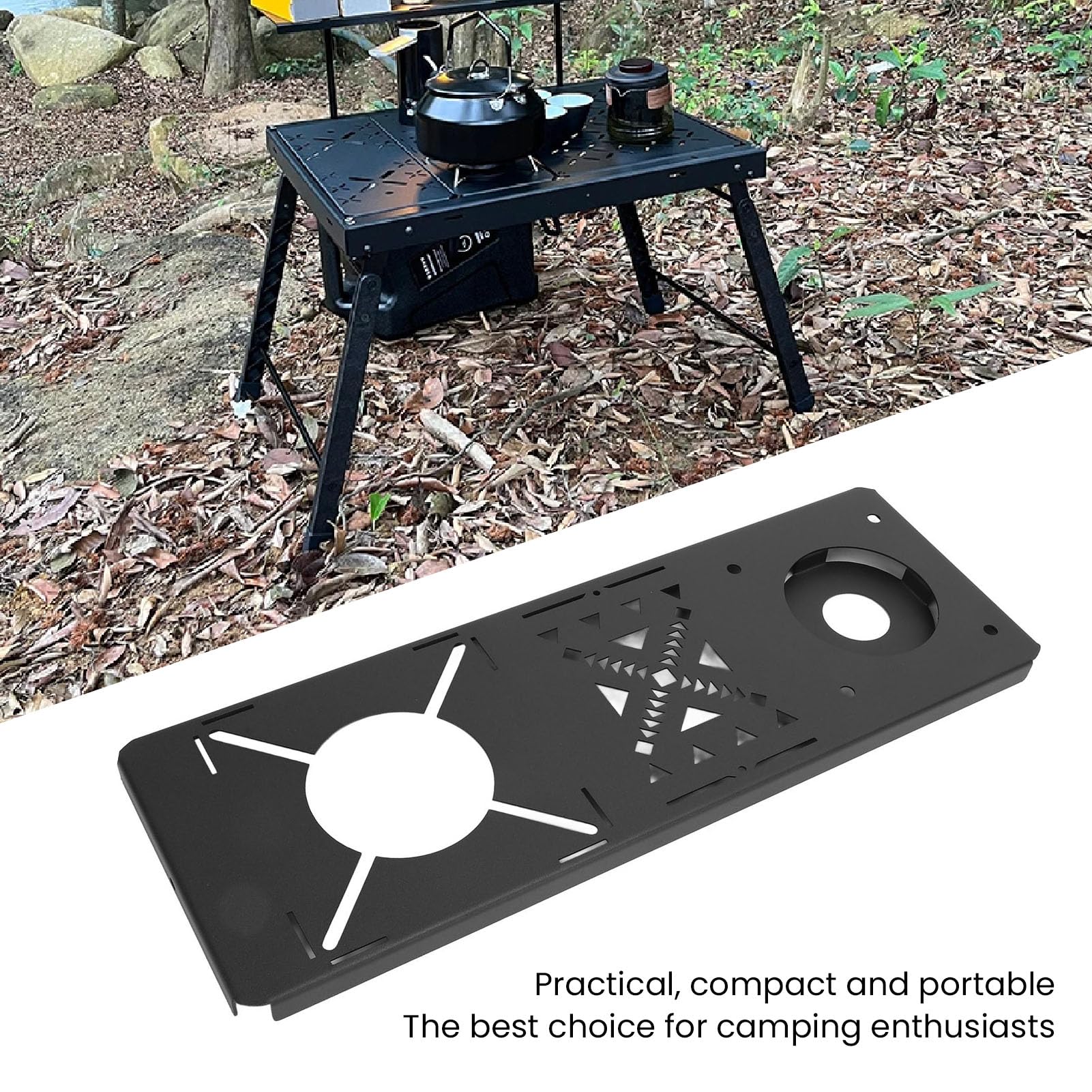 Camping Stove Table Camping Table Board Stainless Steel Portable Spider ...