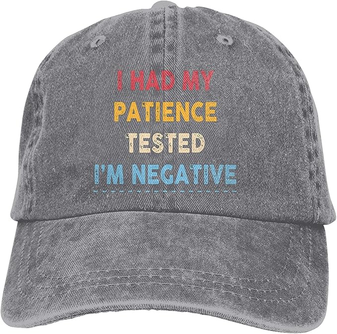 QNCNWI I had My Patience Tested, I´m Negative Hat, Gorra de béisbol ...