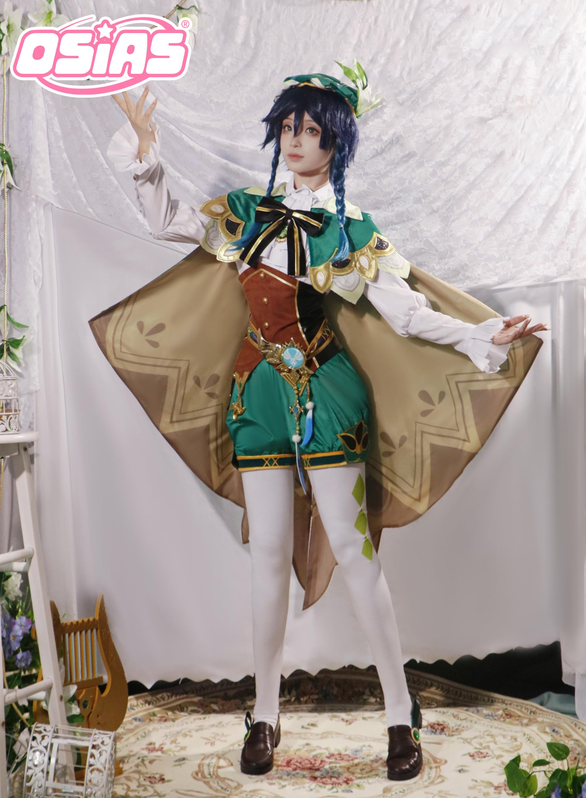 Snapklik.com : Upgraded Edition Genshin Impact Venti Cosplay Costume