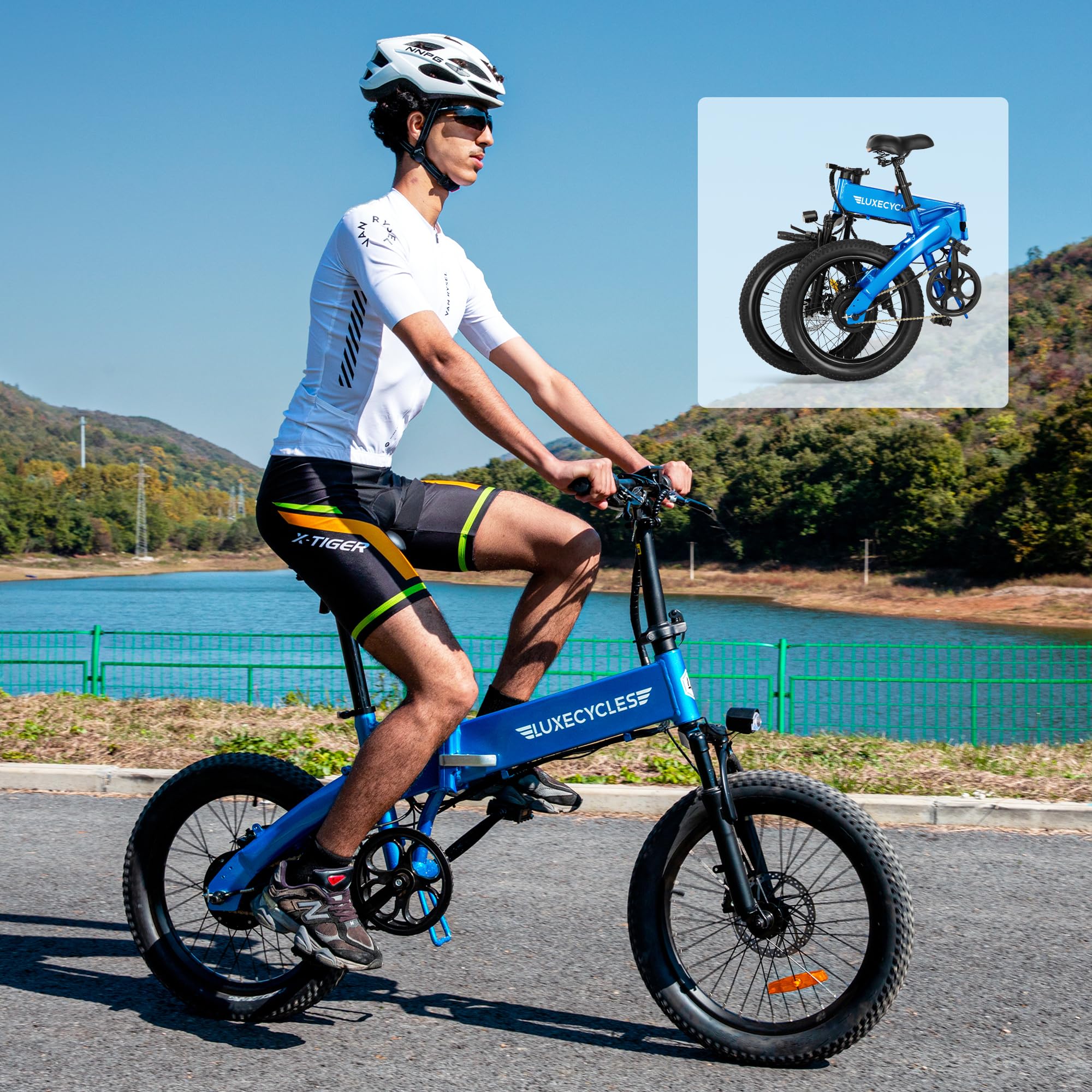 Amazon.com : Electric Bike for Adults, 20" Fat Tire Foldable Ebike Portable, 500W (Peak 1000W ...