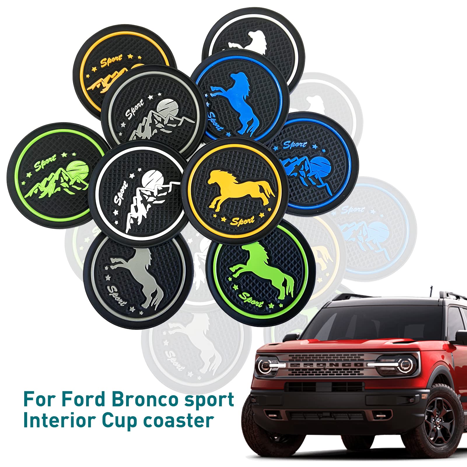 Bronco Accessories 2023 Ford Bronco Cup Holder Coaster - Silicone ...