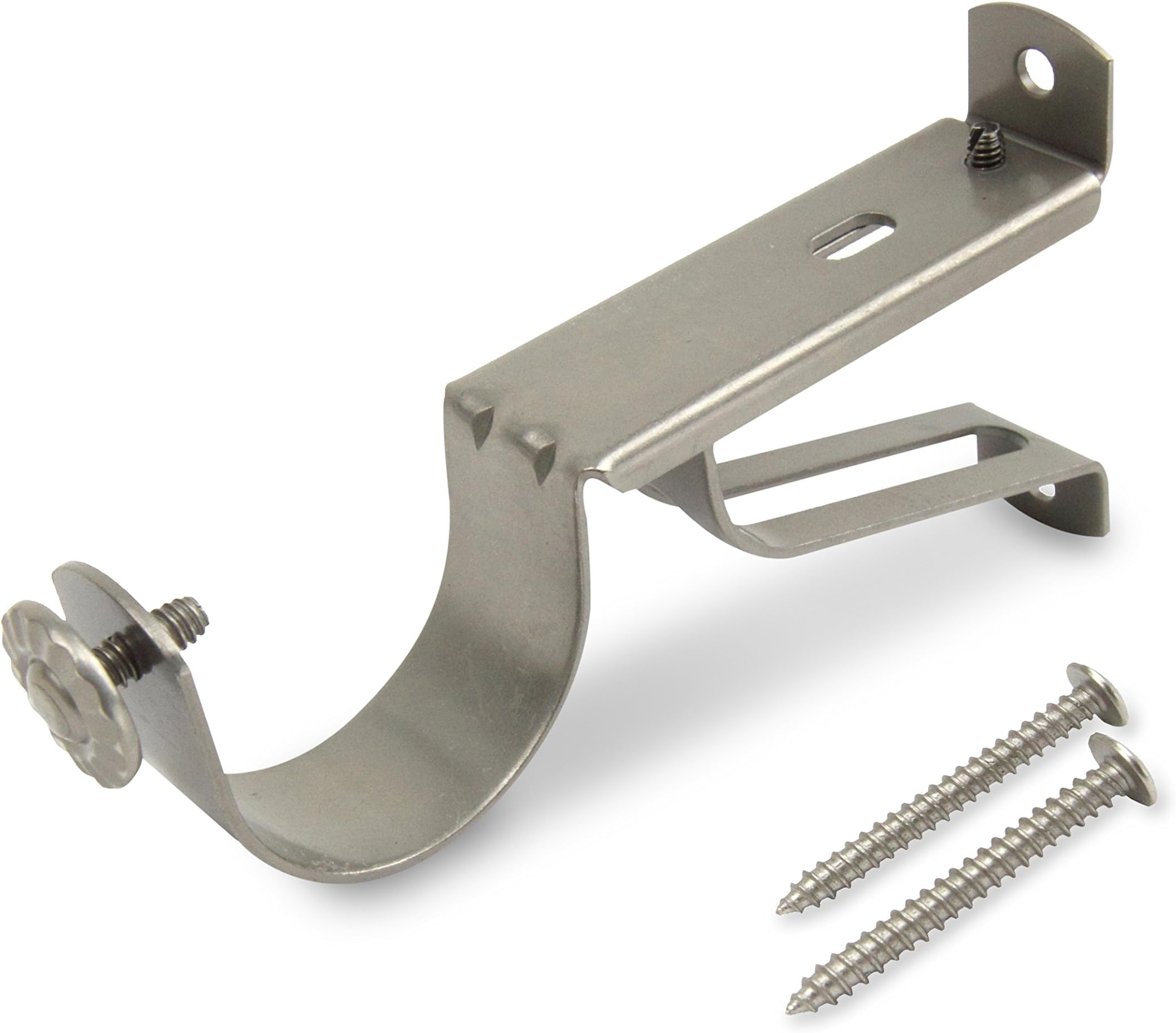 Amazon.com: A&F Rod Decor - Wall Bracket for 1.5 inch Rod - Satin ...