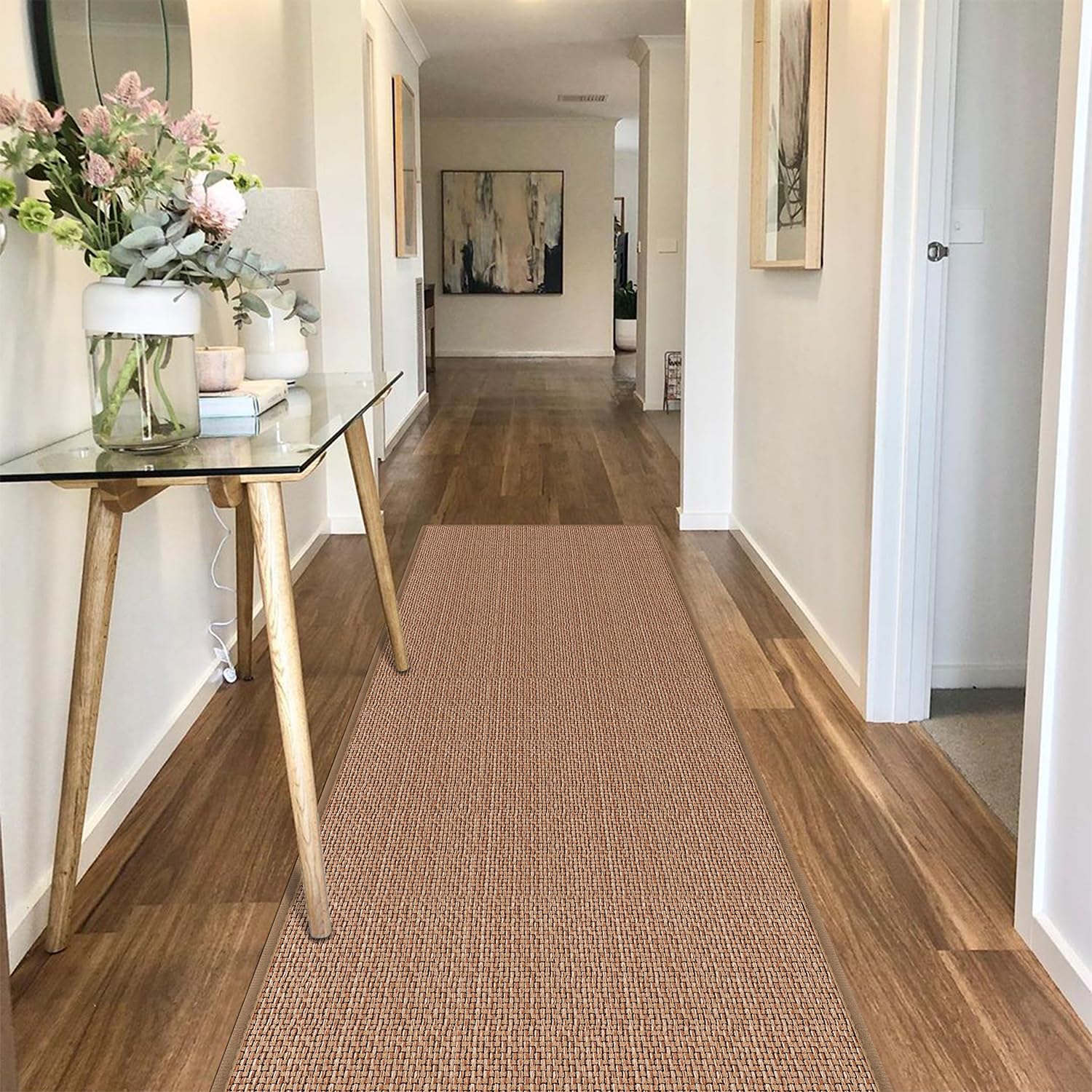 Snapklik.com : GOYLSER Absorbent Long Runner Rug For Hallway, Rubber ...