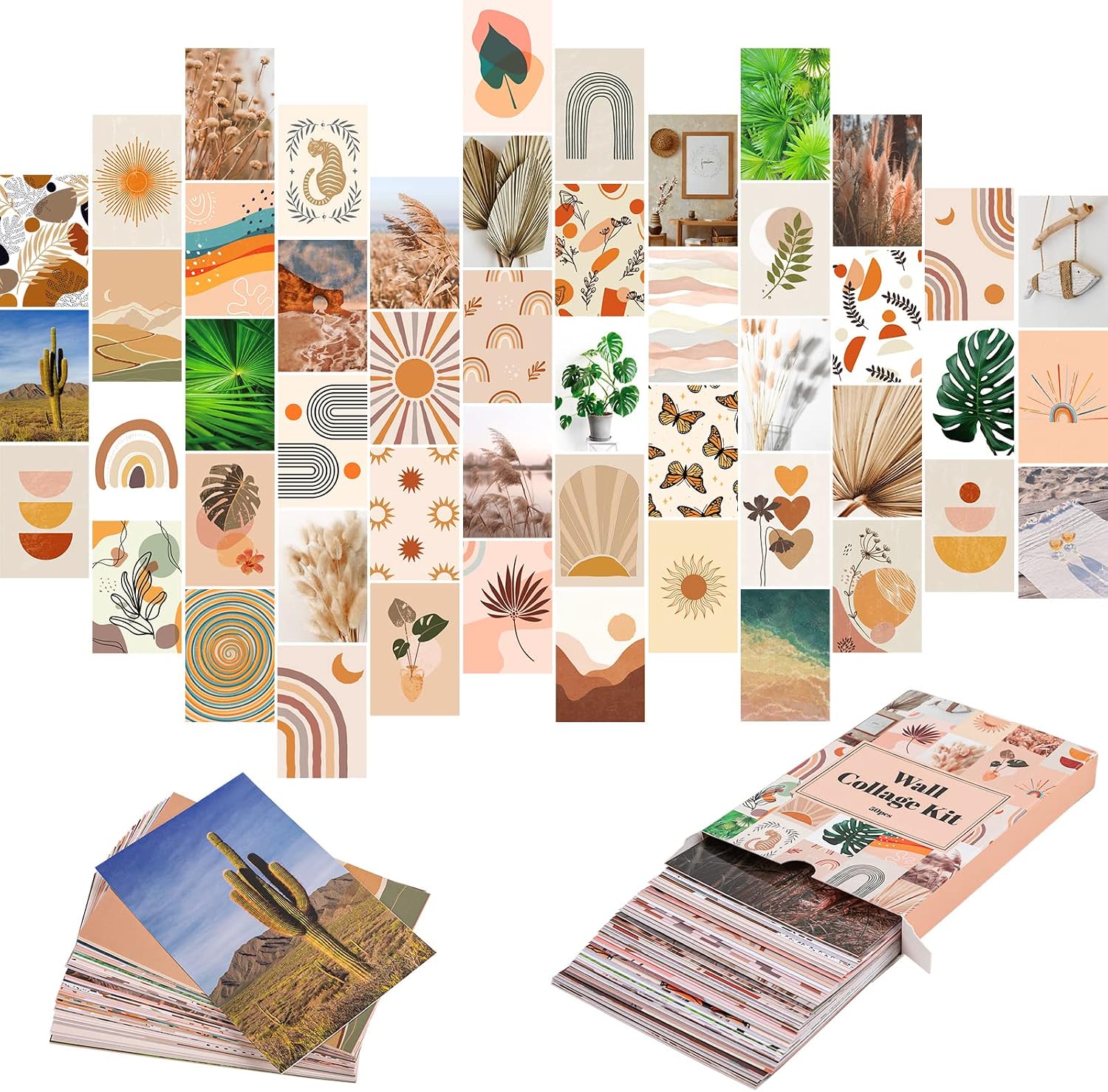 Amazon.com: HappyStream 50pcs Wall Collage Kit Aesthetic Pictures ...