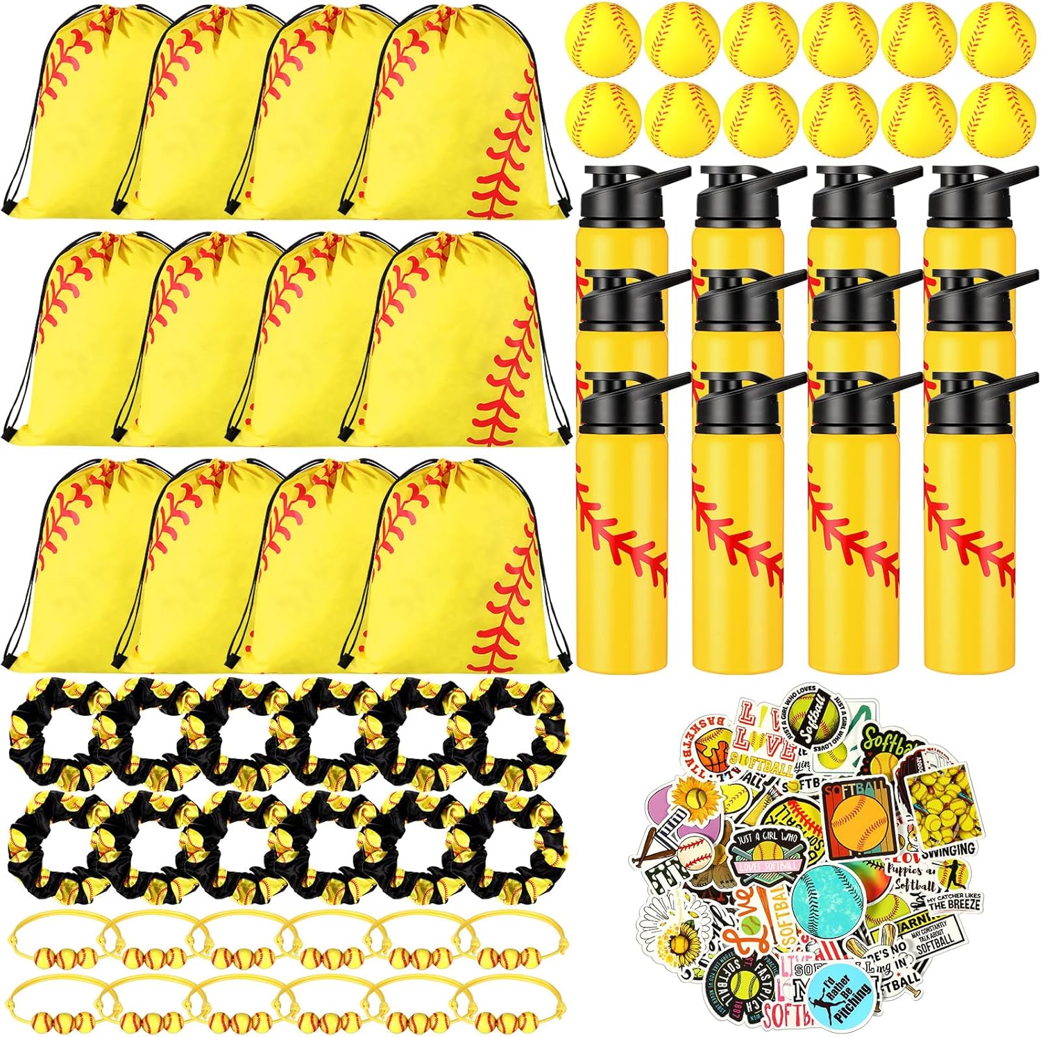 Amazon.com: Leyndo 110 Pcs Softball Team Gifts for Girls Include ...