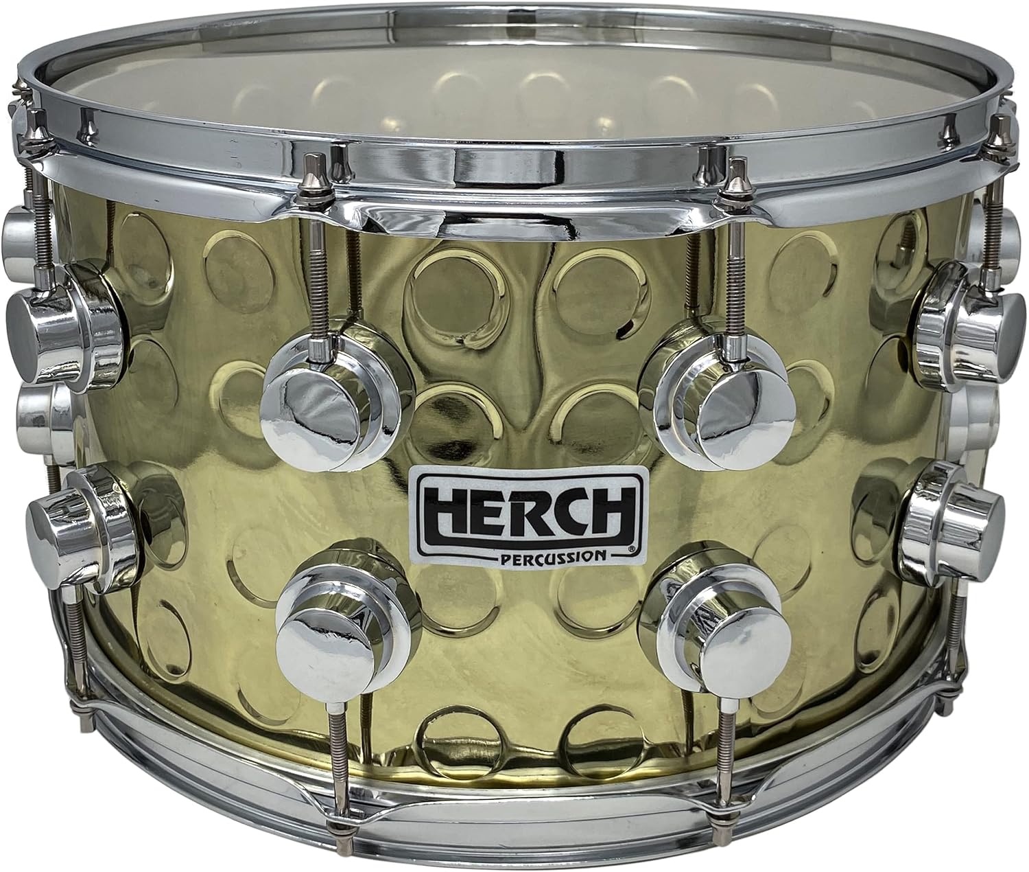 Amazon.com: D'Luca made by Herch Banda Tarola 14" Snare Drum Brass with ...