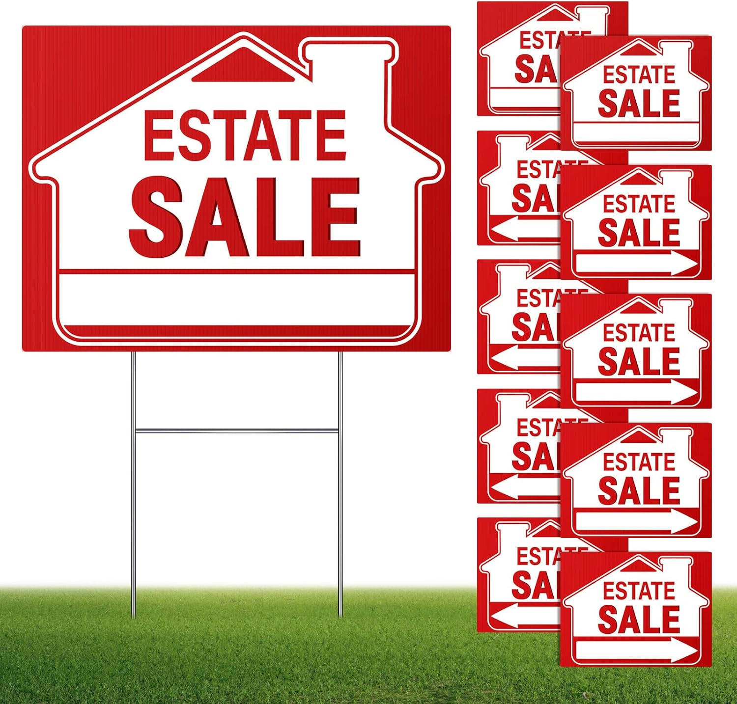 Amazon.com: [10 Pack] Estate Sale Signs Set,17 x 13 Inch Estate Sale ...