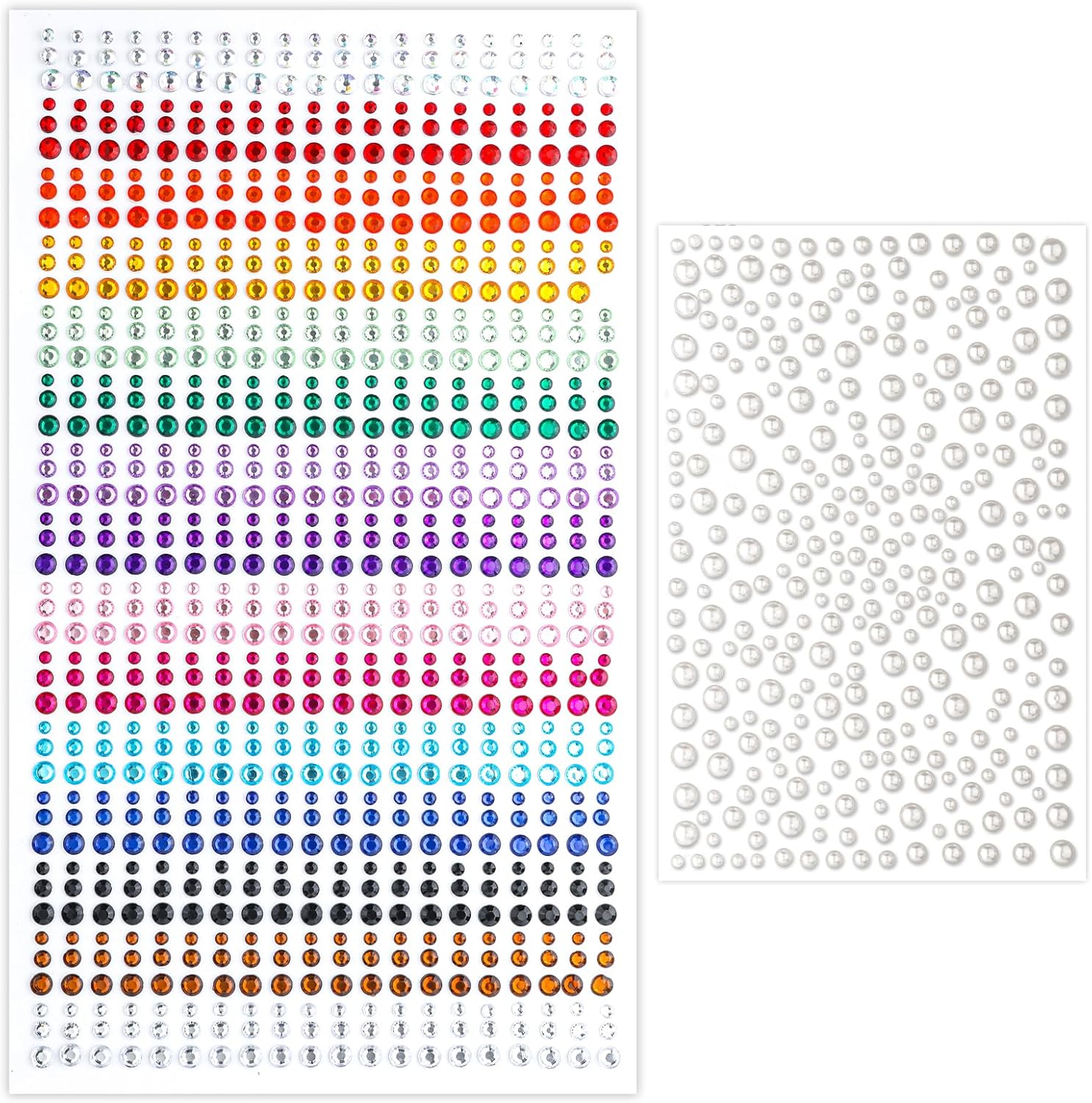 1250pcs Face Gems Stick on, Face Jewels Stickers Self-Adhesive Face ...