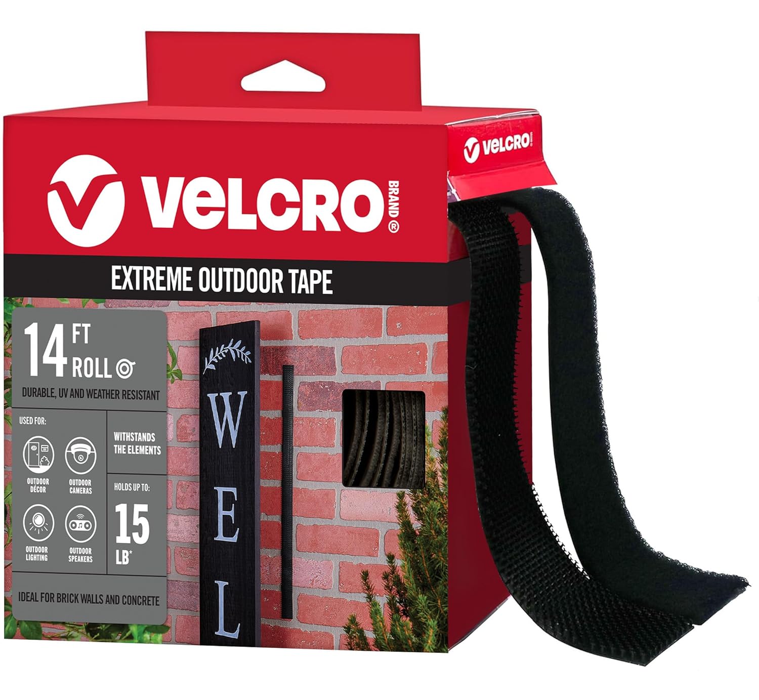 Amazon.com: VELCRO Brand Extreme Outdoor Double Sided Mounting Tape ...
