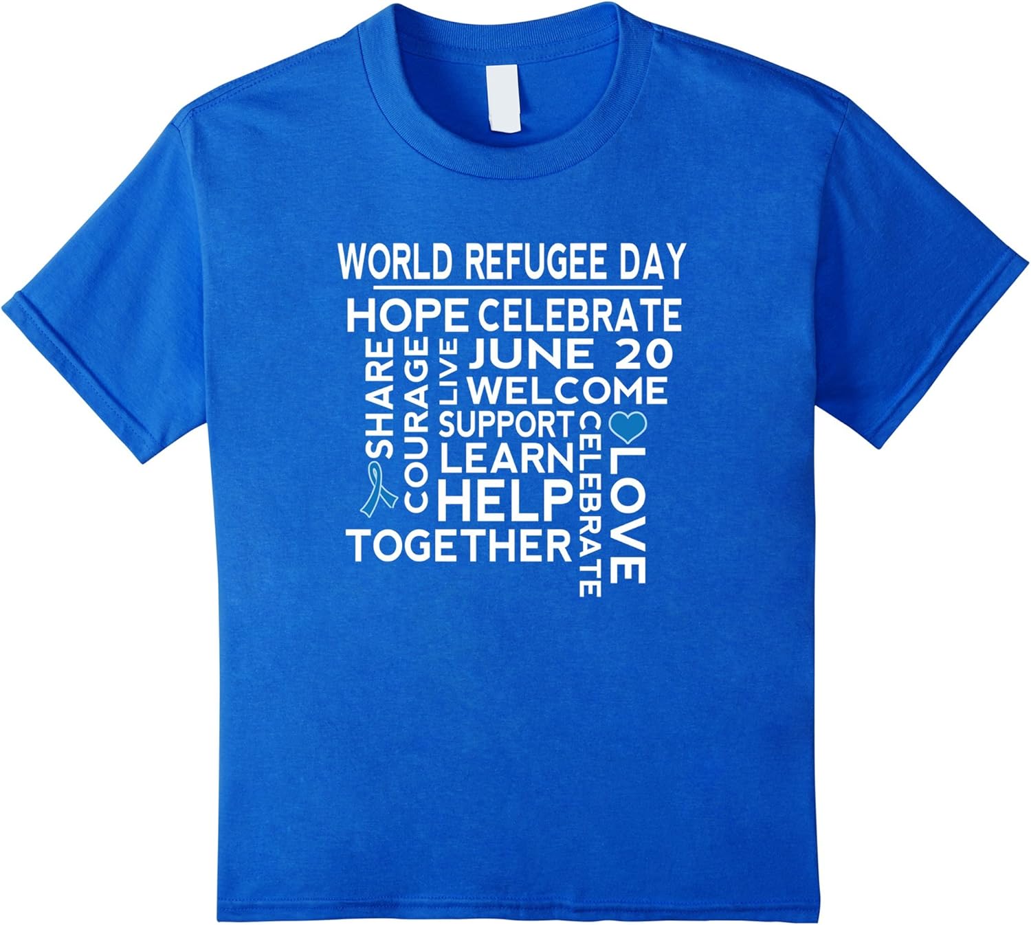 Amazon.com: World Refugee Day Tee June 20 T-shirt : Clothing, Shoes ...