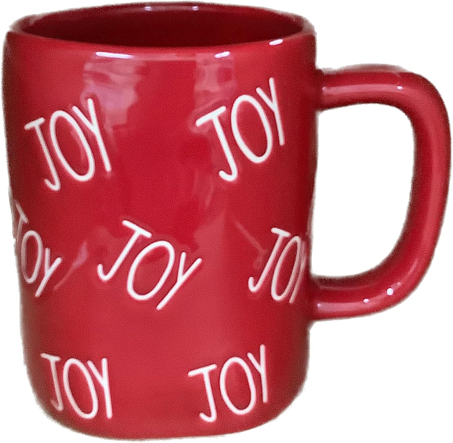 Amazon.com: Rae Dunn by Magenta Christmas Winter Coffee Mug - Joy Theme (Joy All Over (Red ...
