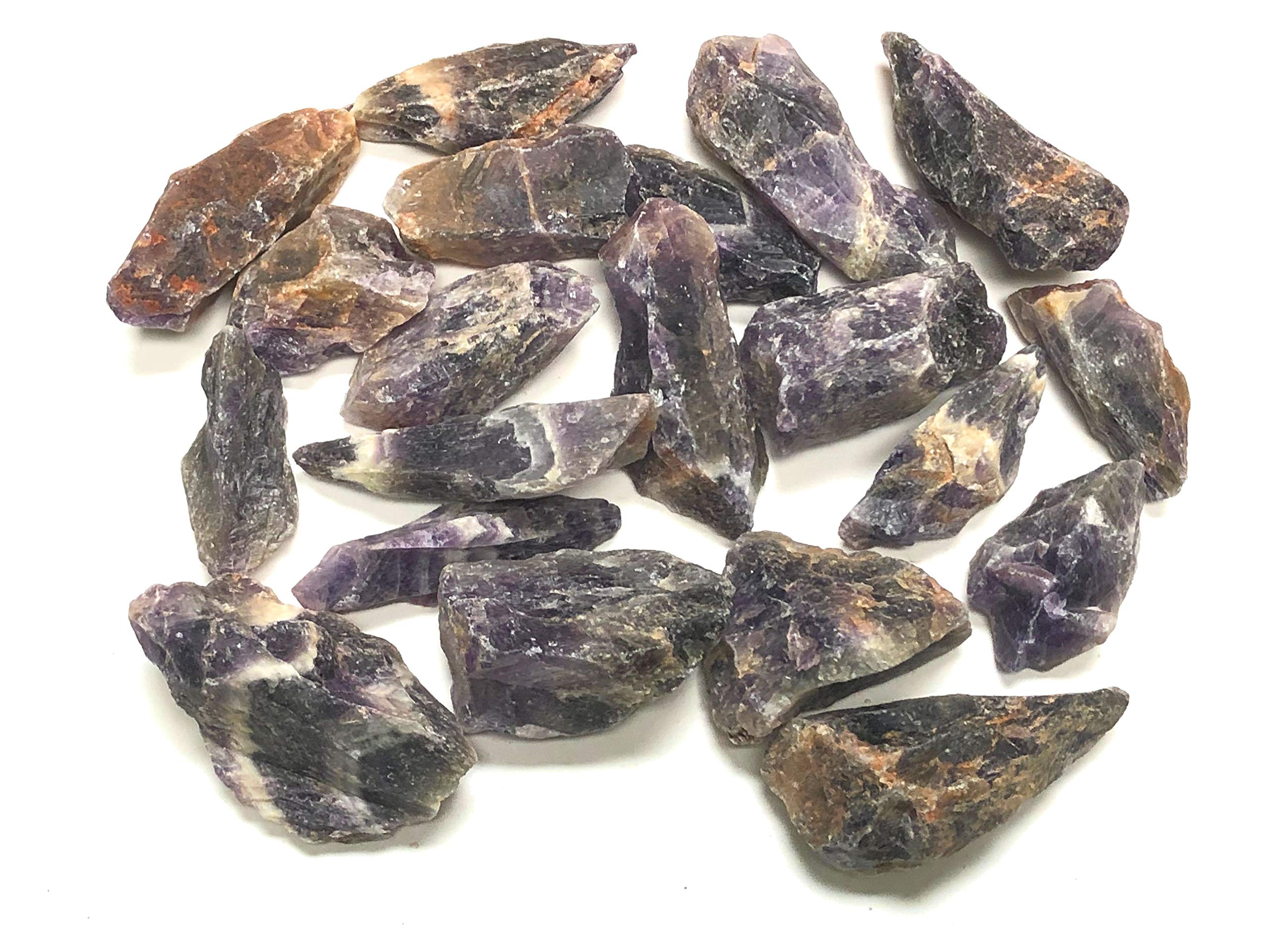 Amazon.com: Zentron Crystal Collection: Natural Rough Banded Amethyst ...