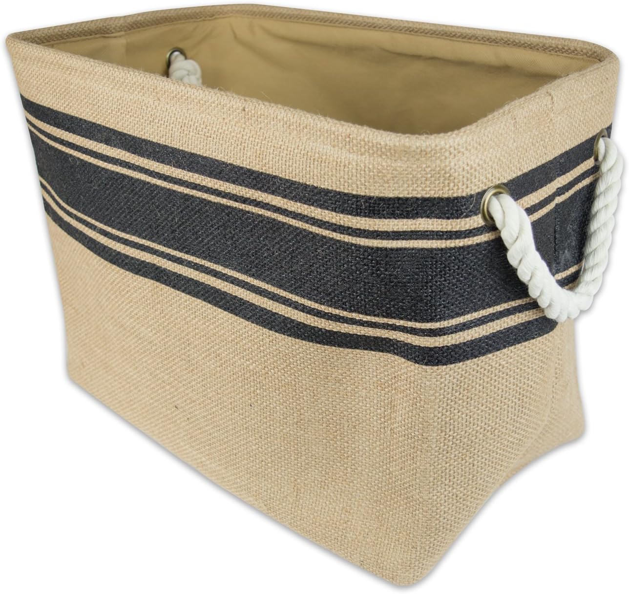 Amazon.com: DII Collapsible Burlap Storage Basket or Bin with Durable ...
