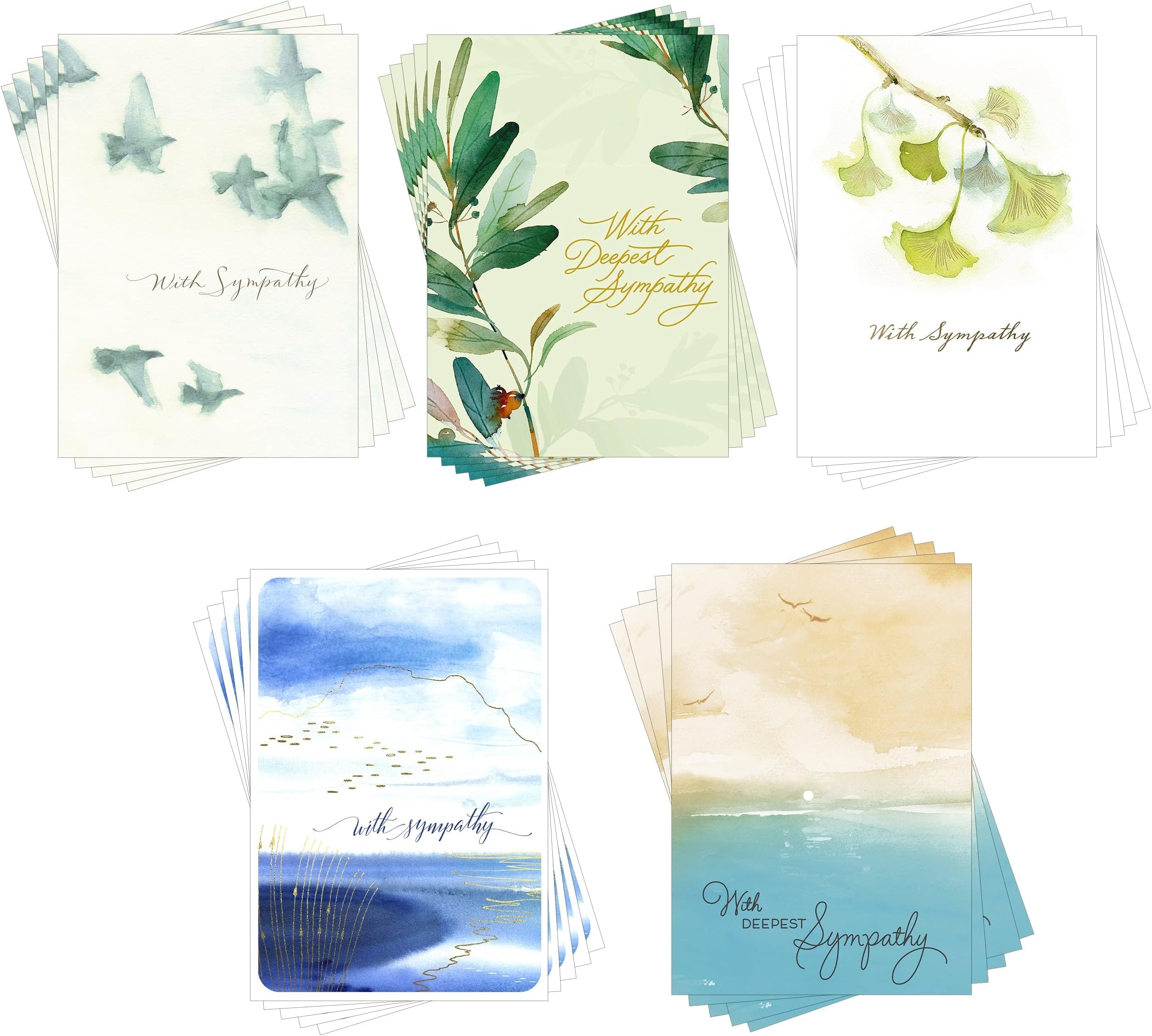 Amazon.com : Hallmark Business 25 Pack Bulk Assorted Sympathy Cards ...