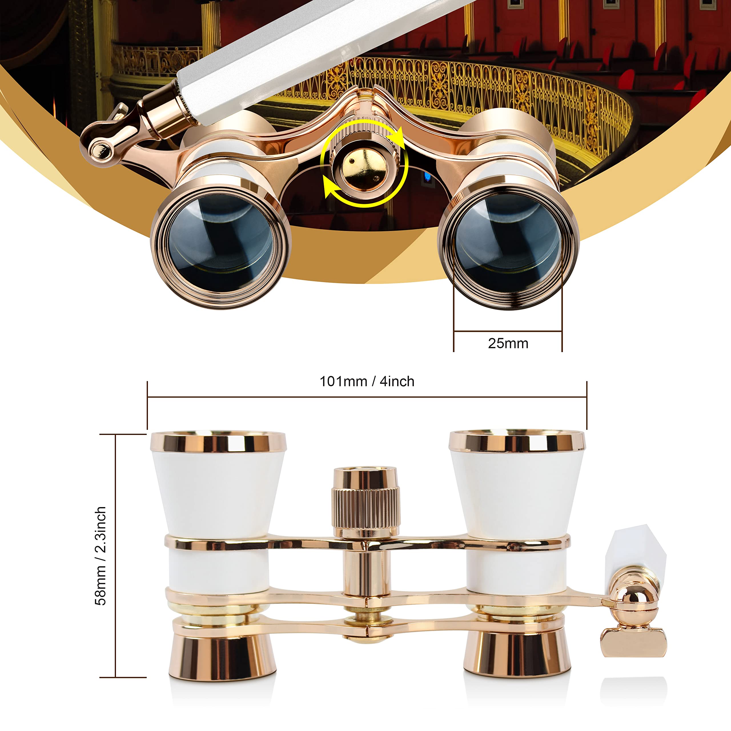 Snapklik.com : Aomekie Opera Glasses Binoculars 3X25 Theater Glasses ...