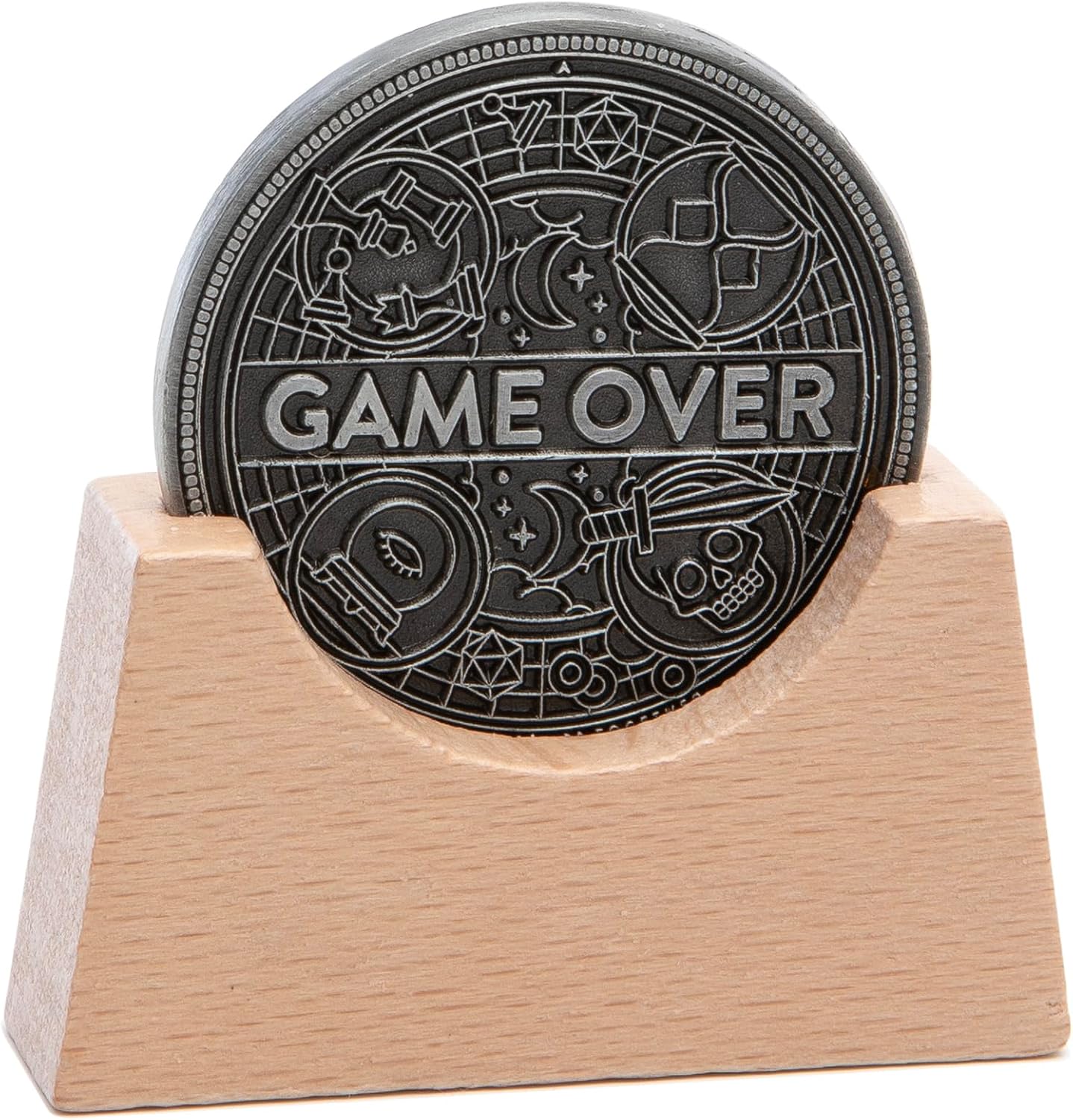 Amazon.com: Stellar Factory Game Over Coin - (1.5 Inch Metal Coin with ...