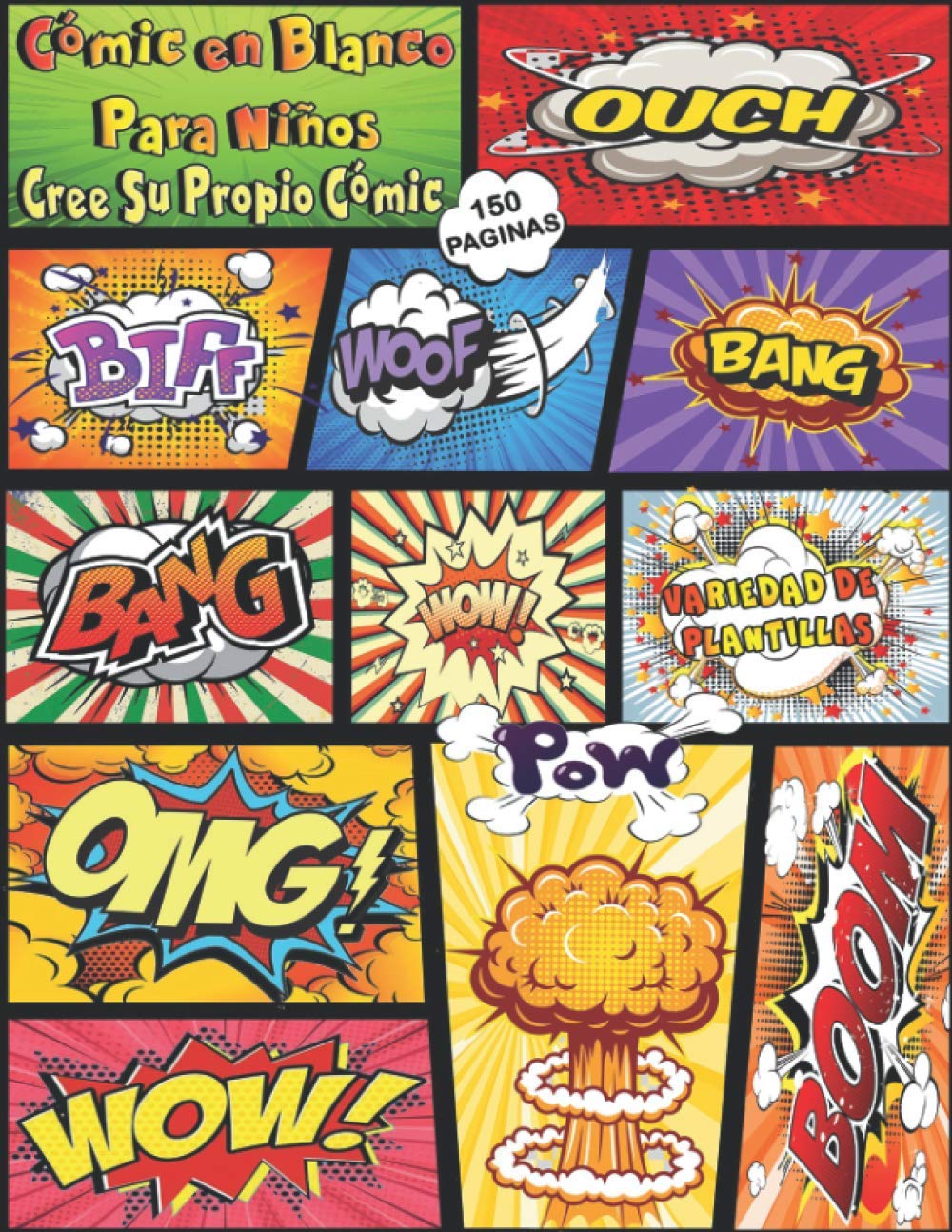 Buy Cómic en Blanco Para Niños: cree su propio libro y dibuje su propia ...