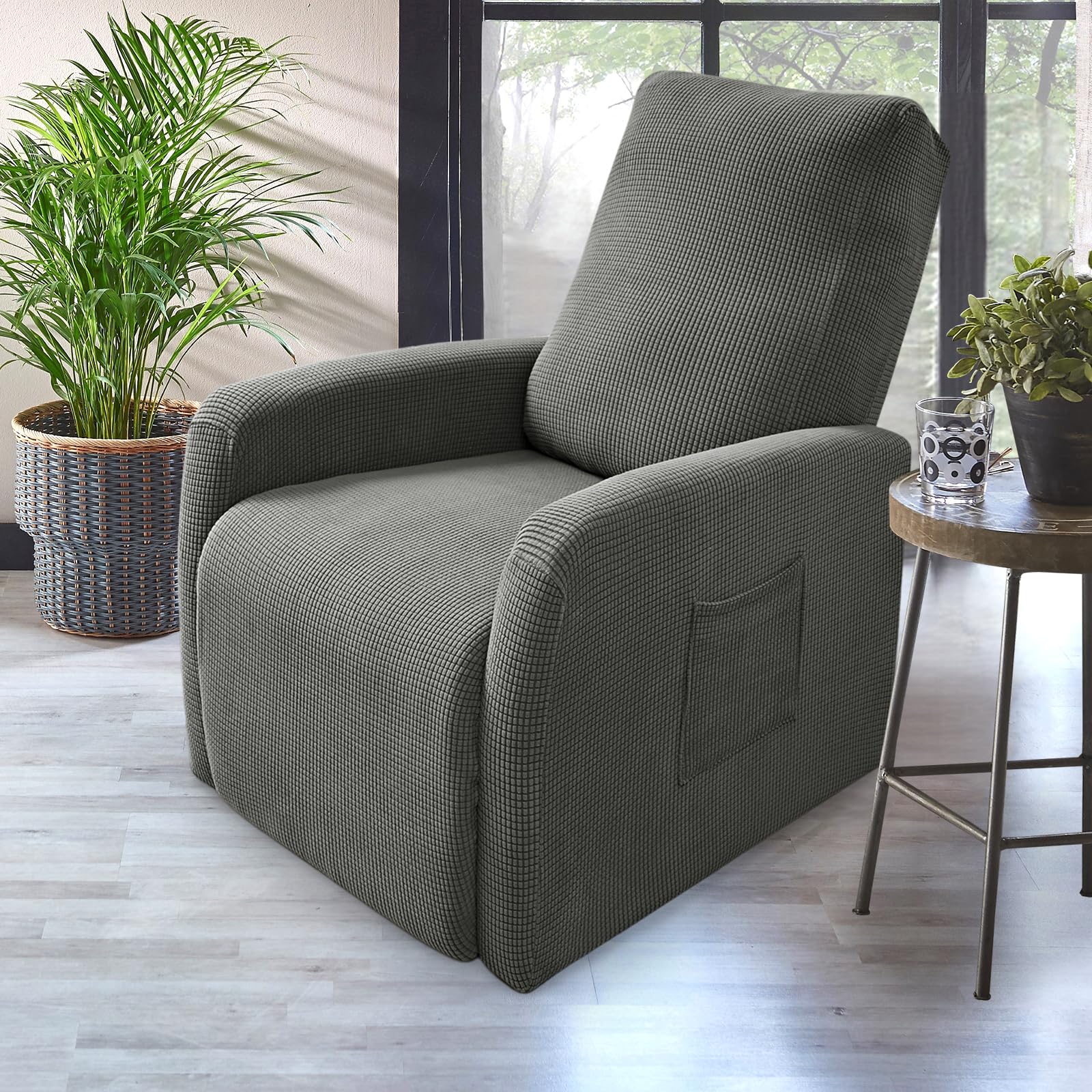 Amazon.com: GOSTADY Recliner Chair Covers 4Pcs Waterproof Jacquard ...