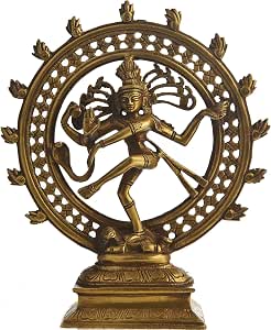 Amazon.com: Nataraja Dancing on Apasmar - Brass Sculpture : Home & Kitchen