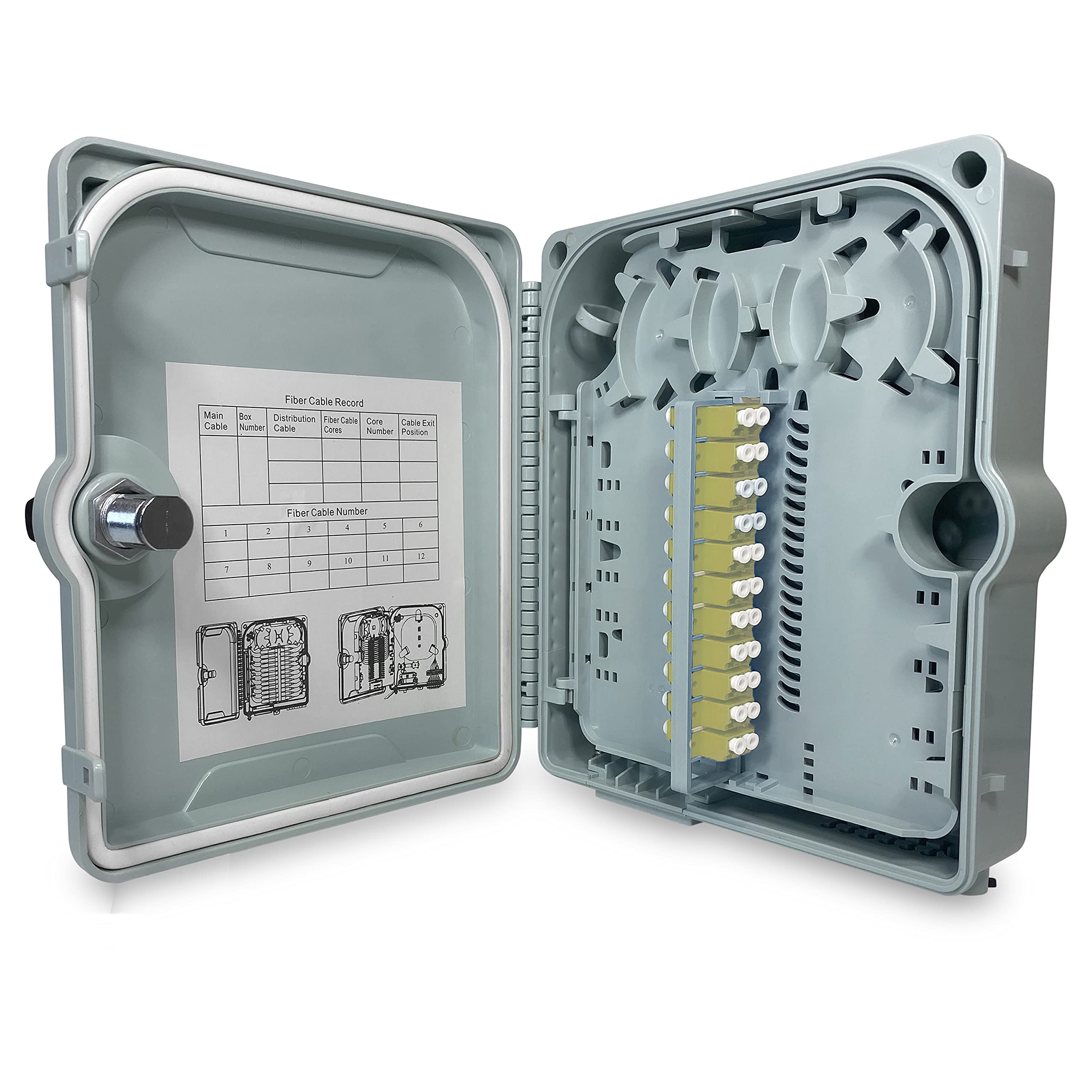 Buy 5er Link Technology Fiber Optic Wall Enclosure for Indoor and ...