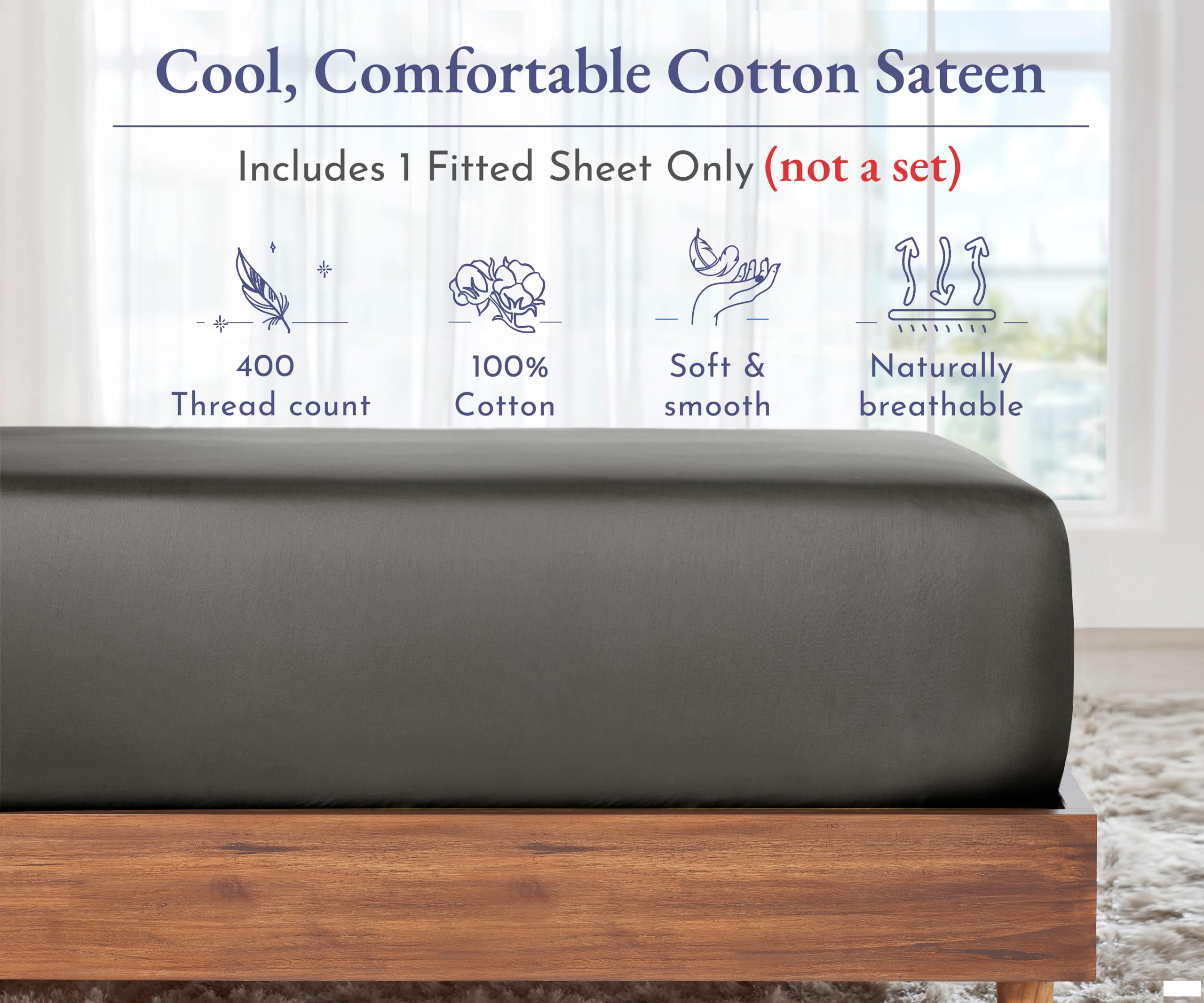 Snapklik.com : California Design Den Fitted Sheet Queen Deep Pocket ...