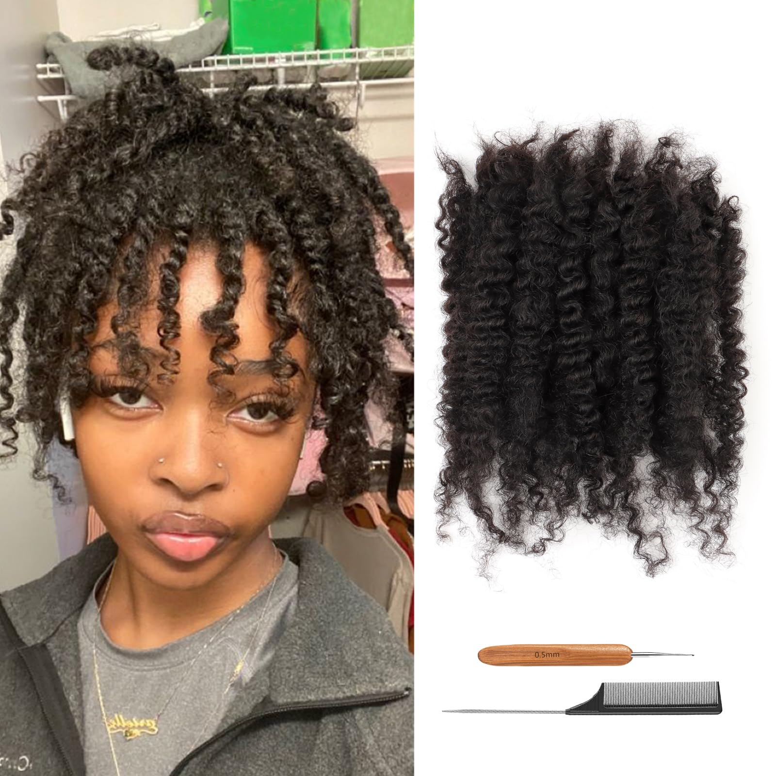 Mini Dreads Oder Twists PRE ORDER Extra Small Knotless Braids Braided