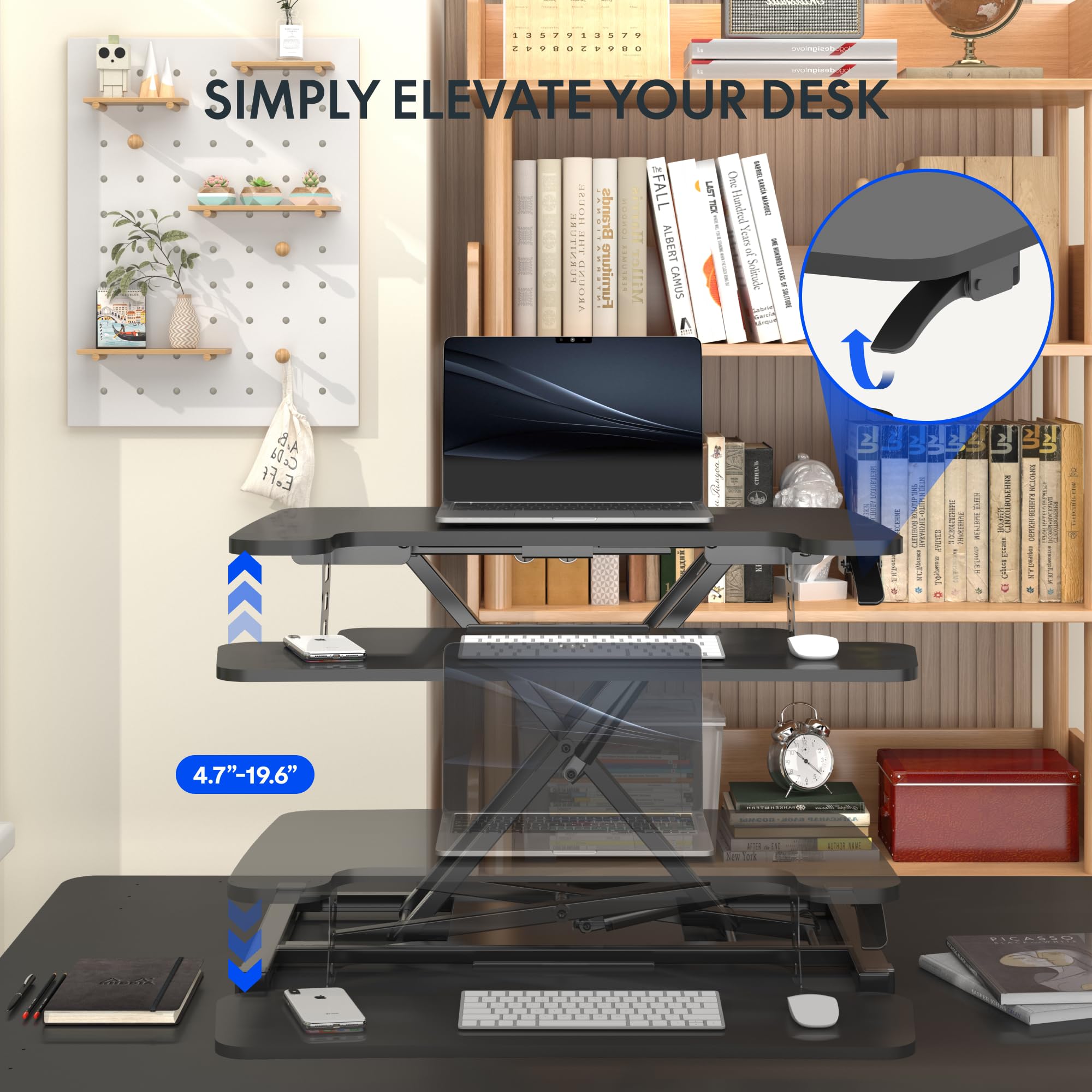 Snapklik.com : FLEXISPOT Standing Desk Converter 28" Wide Height ...