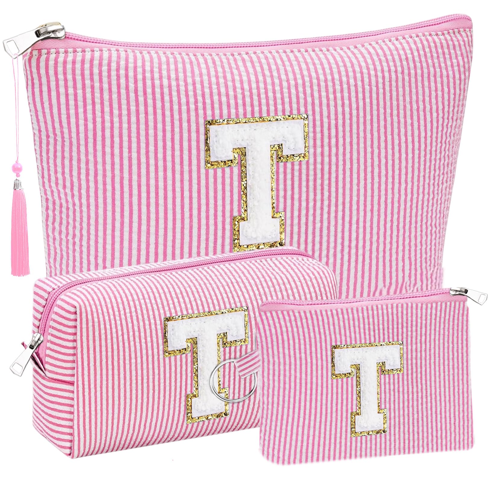 Amazon.com: Initial Gifts Travel Cosmetic Makeup Pouch Bags Sets for ...