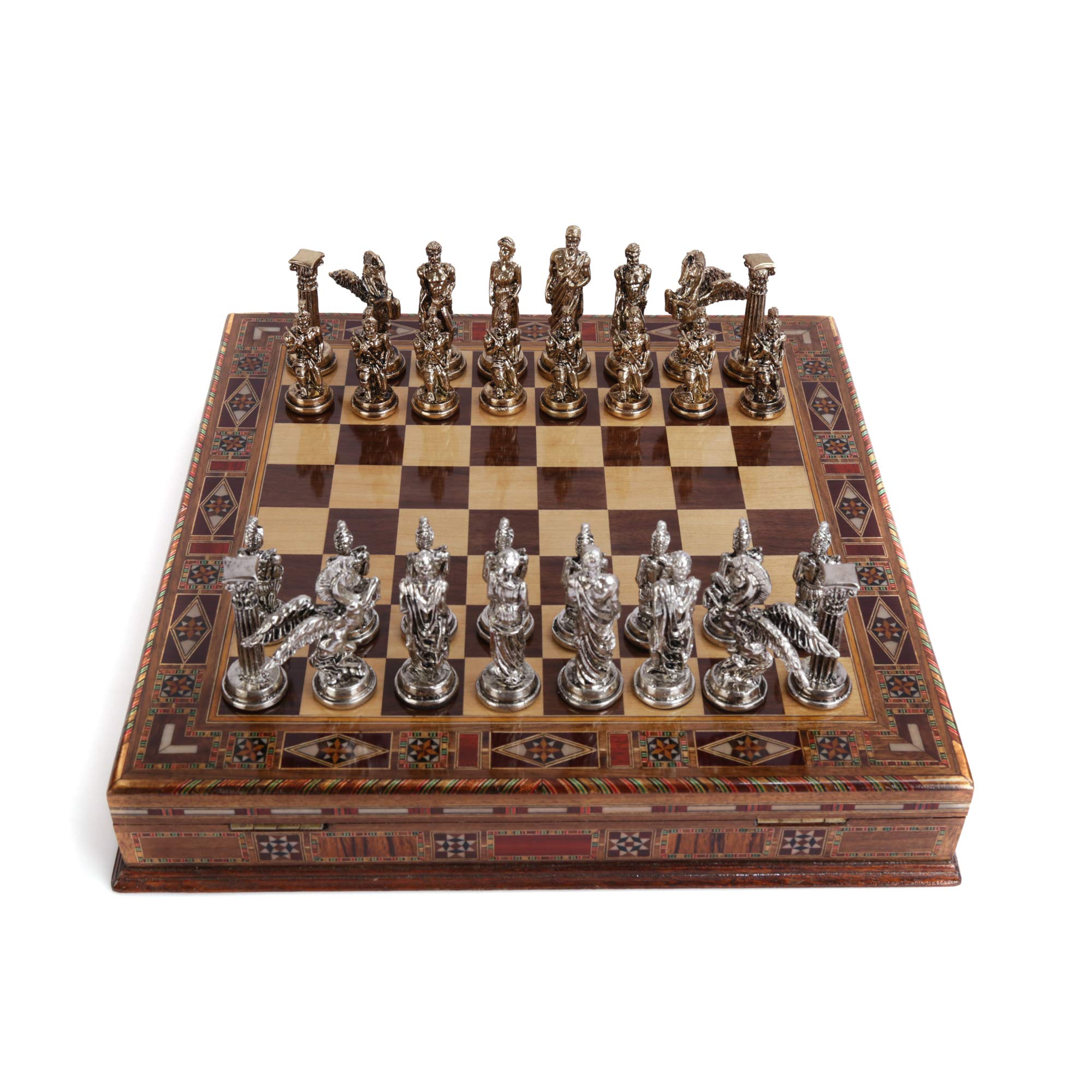 Amazon.com: Medium Mythologic Pegasus Metal Chess Set for Adults ...