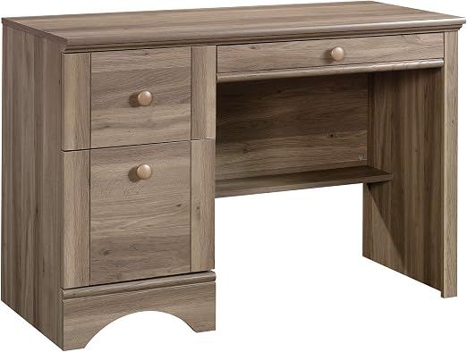 Amazon.com: Sauder Harbor View Computer Desk, Salt Oak finish : Home ...