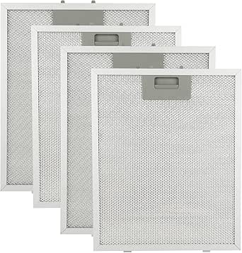 APACALI 4 Pack Cooker Hood Filters Metal Mesh, 320x260mm Cooker Hood ...